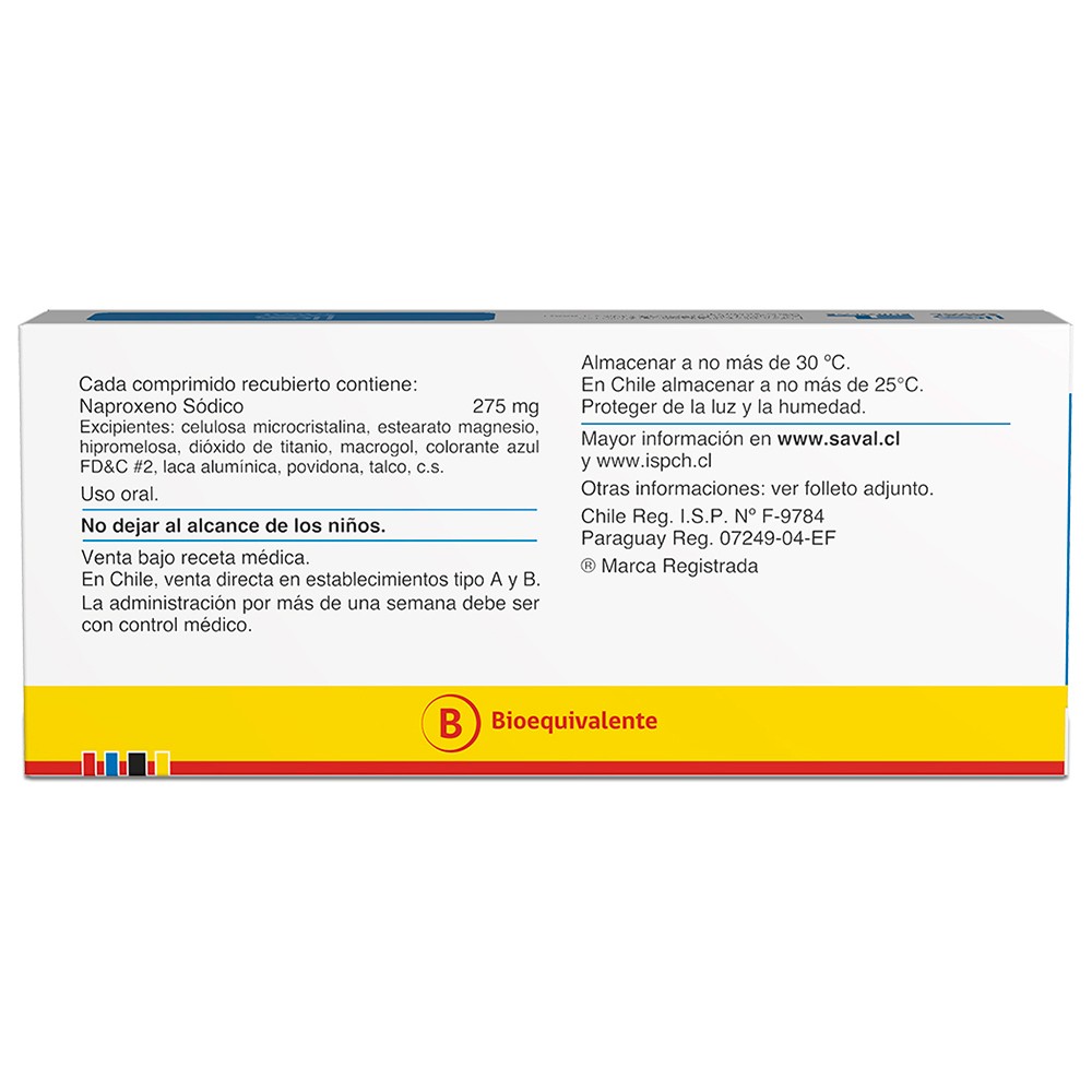 Eurogesic Adulto Naproxeno 275 mg 10 Comprimidos | Farmacias Cruz Verde