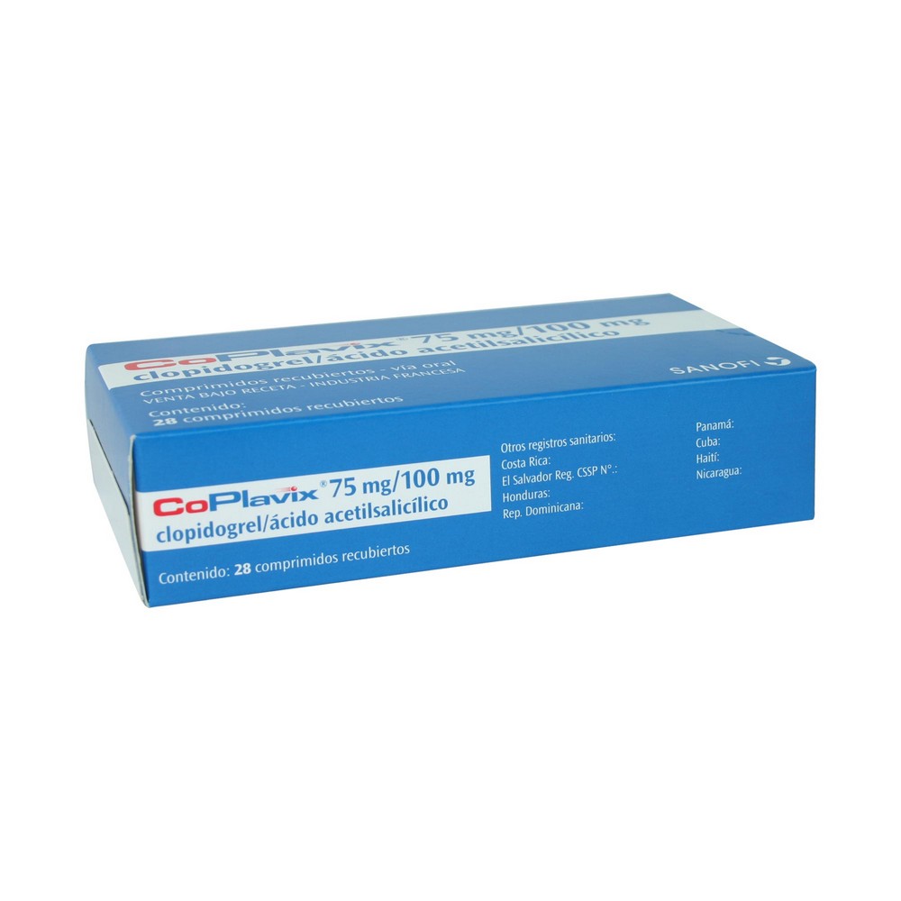 Coplavix Clopidogrel 75 mg 28 Comprimidos | Cruz Verde