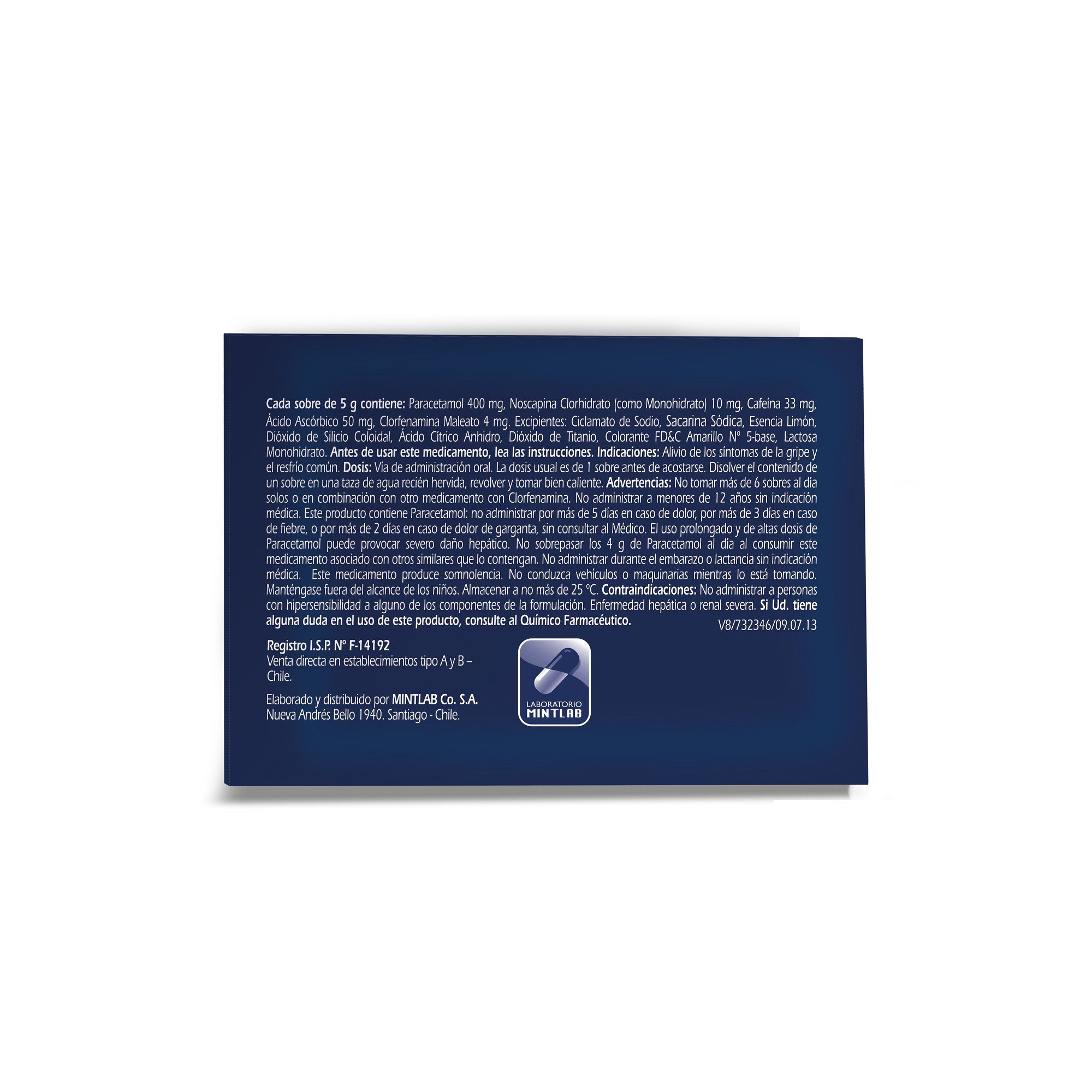 Geniol Caliente Noche Paracetamol 400 mg Solución Oral 1 Sobre | Cruz Verde