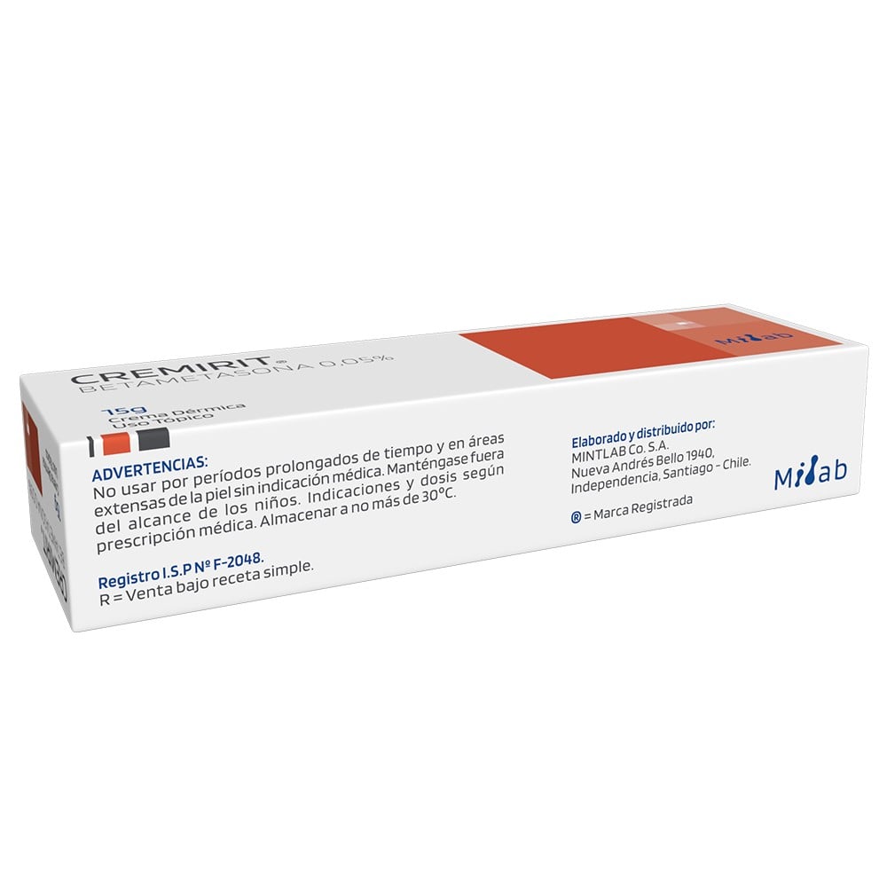Cremirit Betametasona 0,05% Crema Tópica 15 gr | Cruz Verde