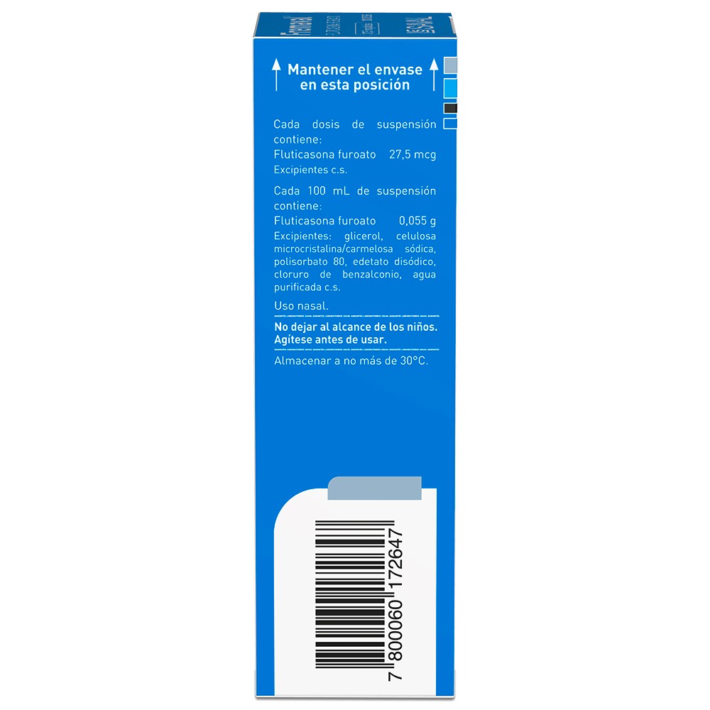 Fremaval Fluticasona Furoato 27,5 mcg Spray Nasal 120 Dosis | Cruz Verde