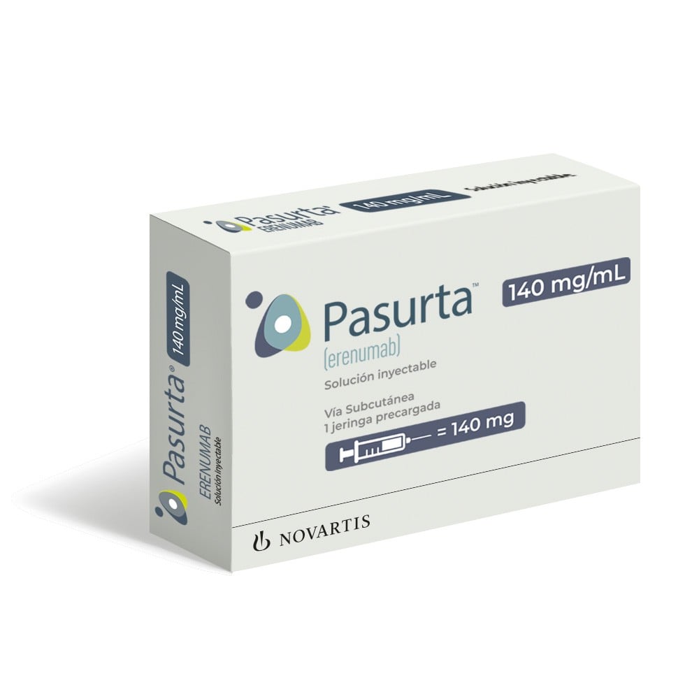 Pasurta Erenumab 140 mg / mL Solucion Inyectable 1 Jeringa Pre cargada ...