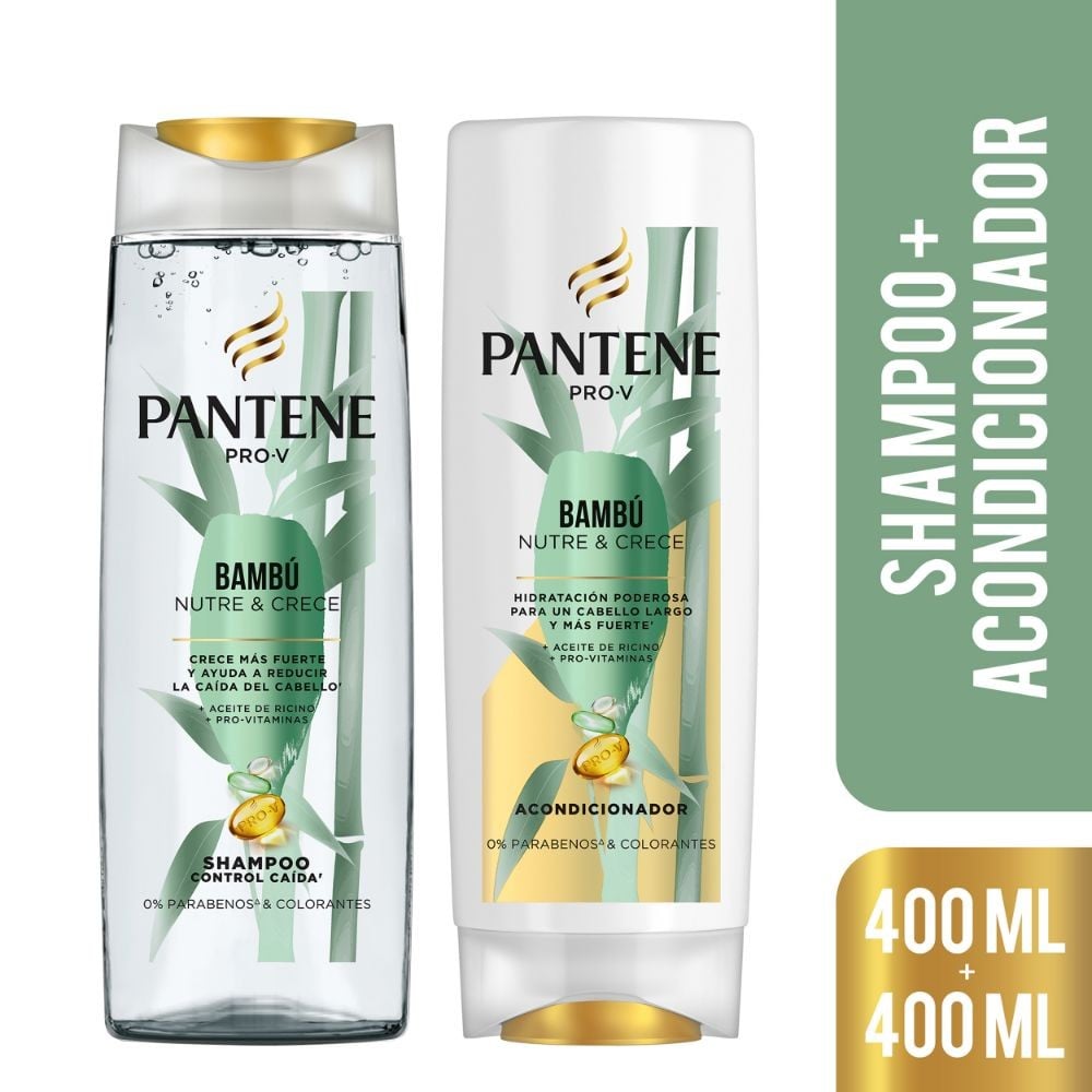 Pack Shampoo 400 mL + Acondicionador 400 mL Bambú | Cruz Verde