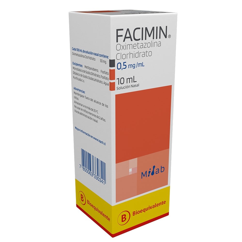 Facimin Oximetazolina 0,5 mg/mL Spray Nasal 10 mL - FarmaCompara
