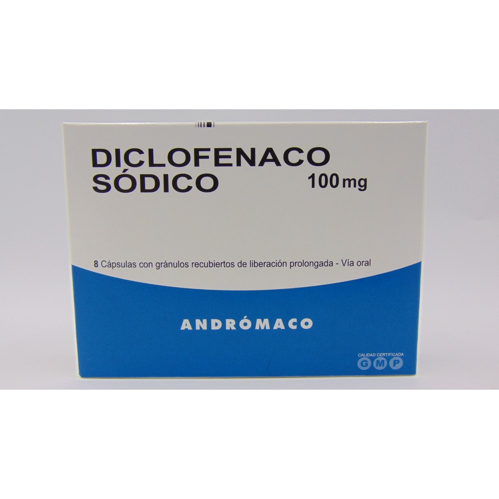 Diclofenaco Sodico 100 mg 8 Cápsulas de Liberación Prolongada | Cruz Verde