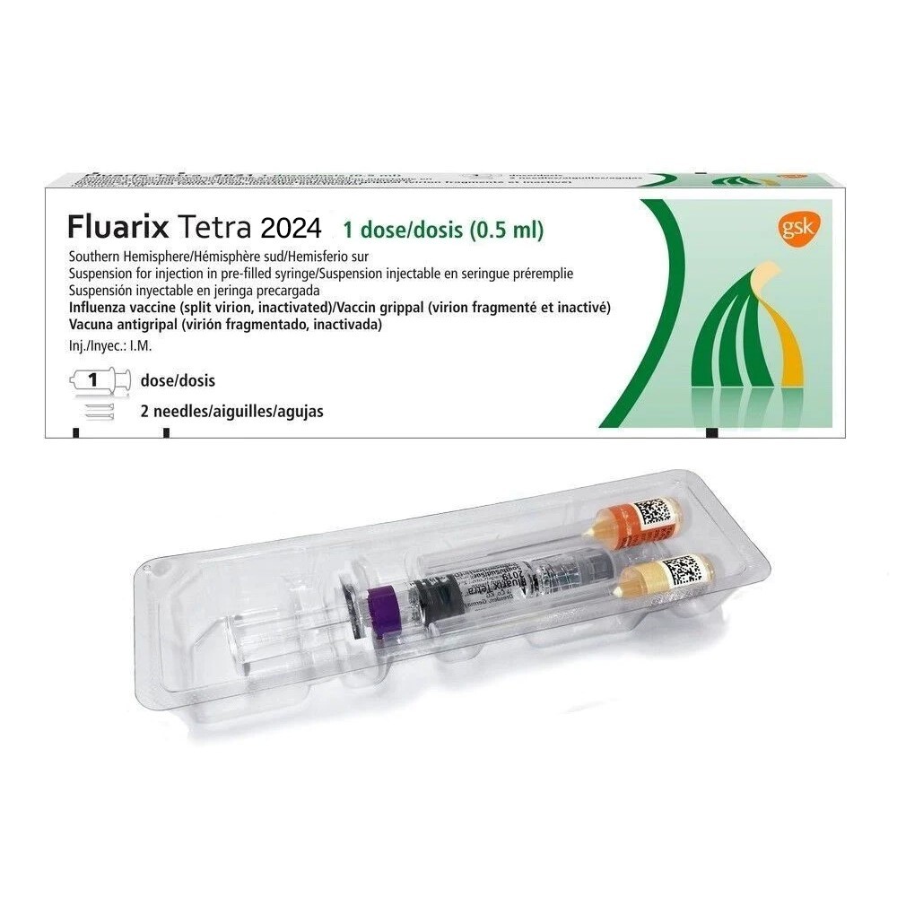 Fluarix Tetra Vacuna Tetravalente 2021 contra Influenza 1 Dosis | Cruz ...