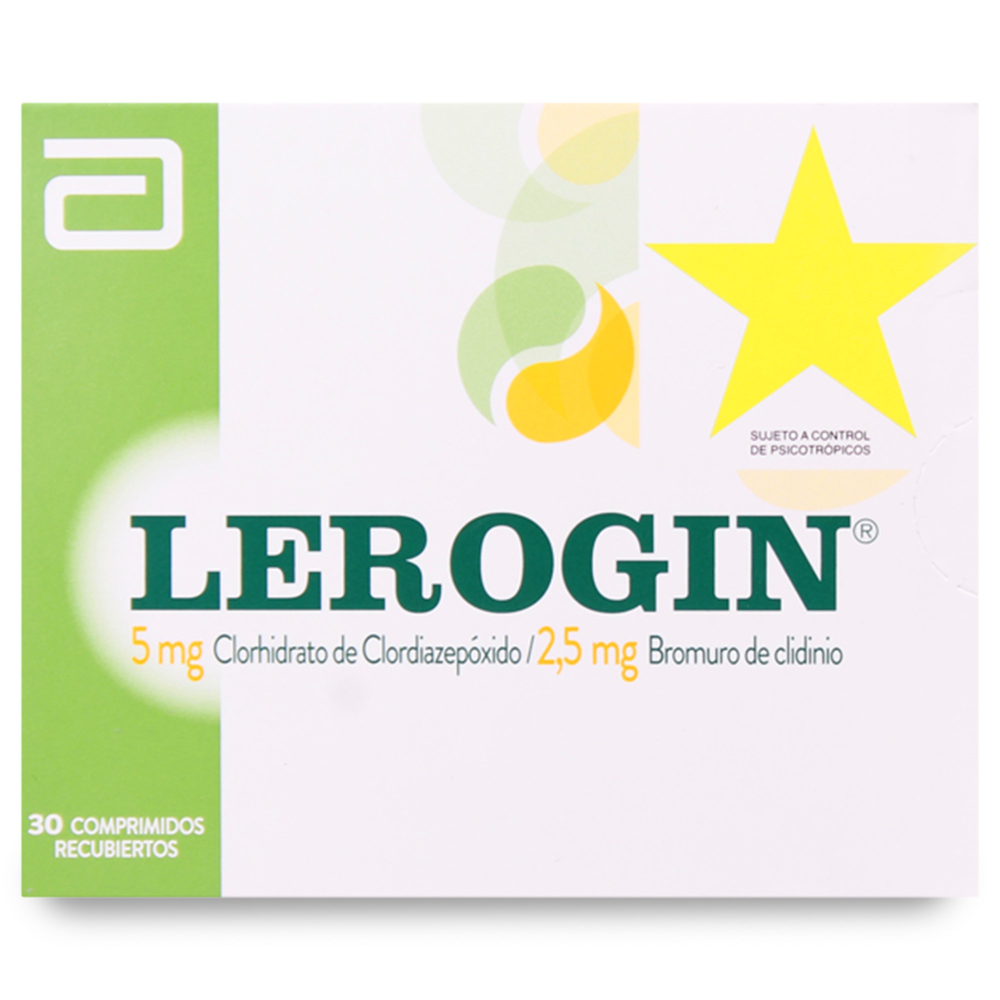 Lerogin Clordiazepoxido 5 mg 30 Grageas - FarmaCompara