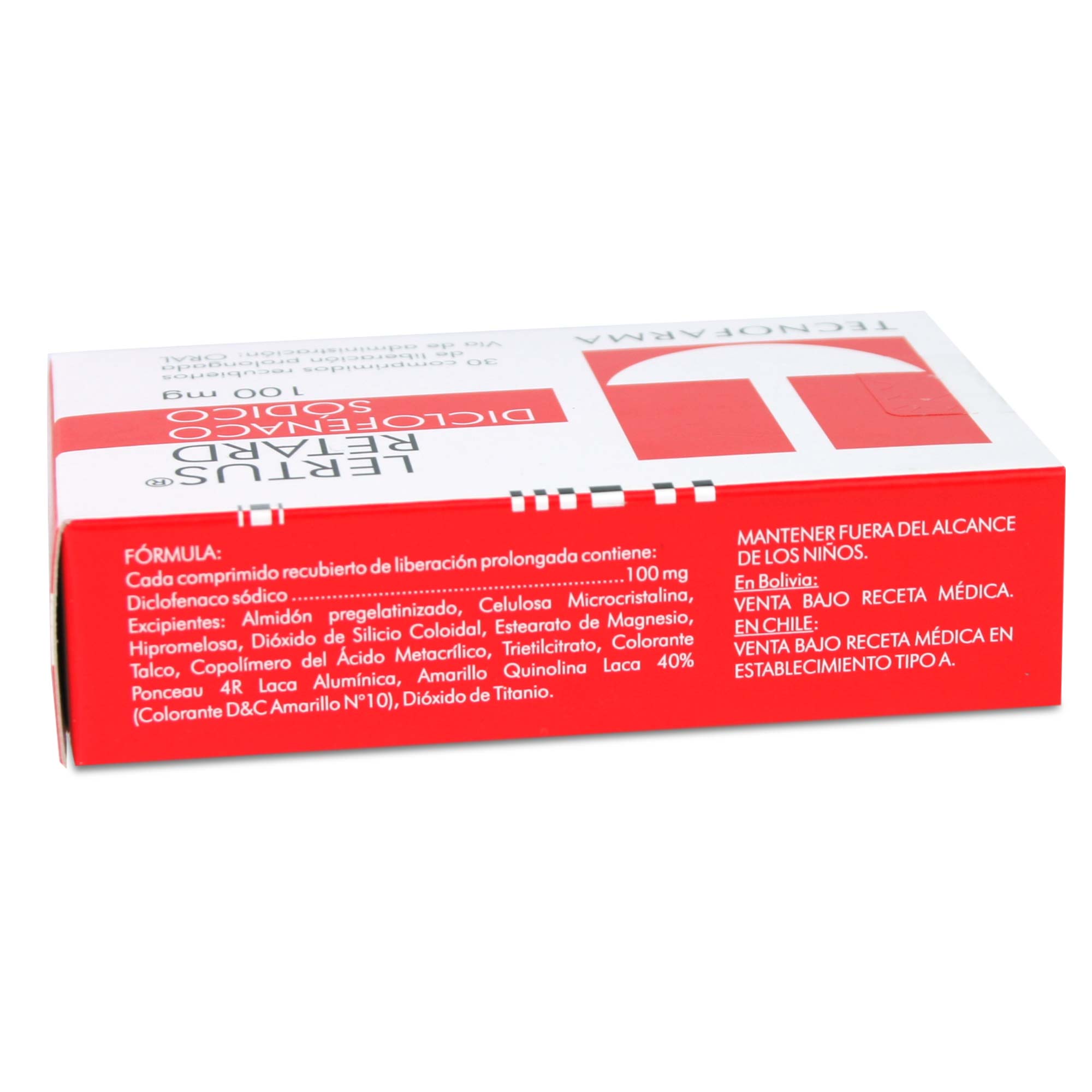 Lertus Retard Diclofenaco Sódico 100 mg 30 Comprimidos | Cruz Verde