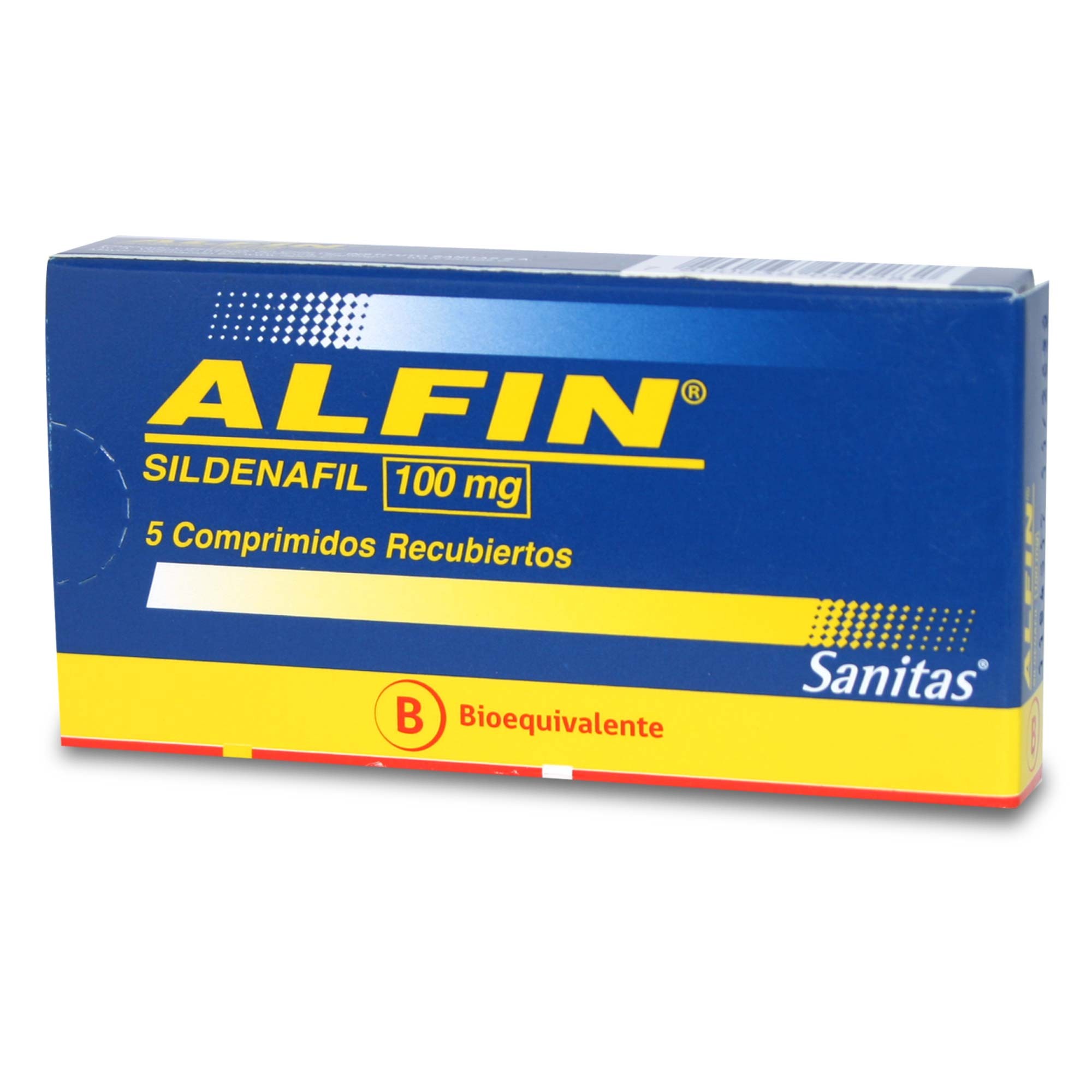 Alfin Sildenafil 100 mg 5 Comprimidos | Cruz Verde