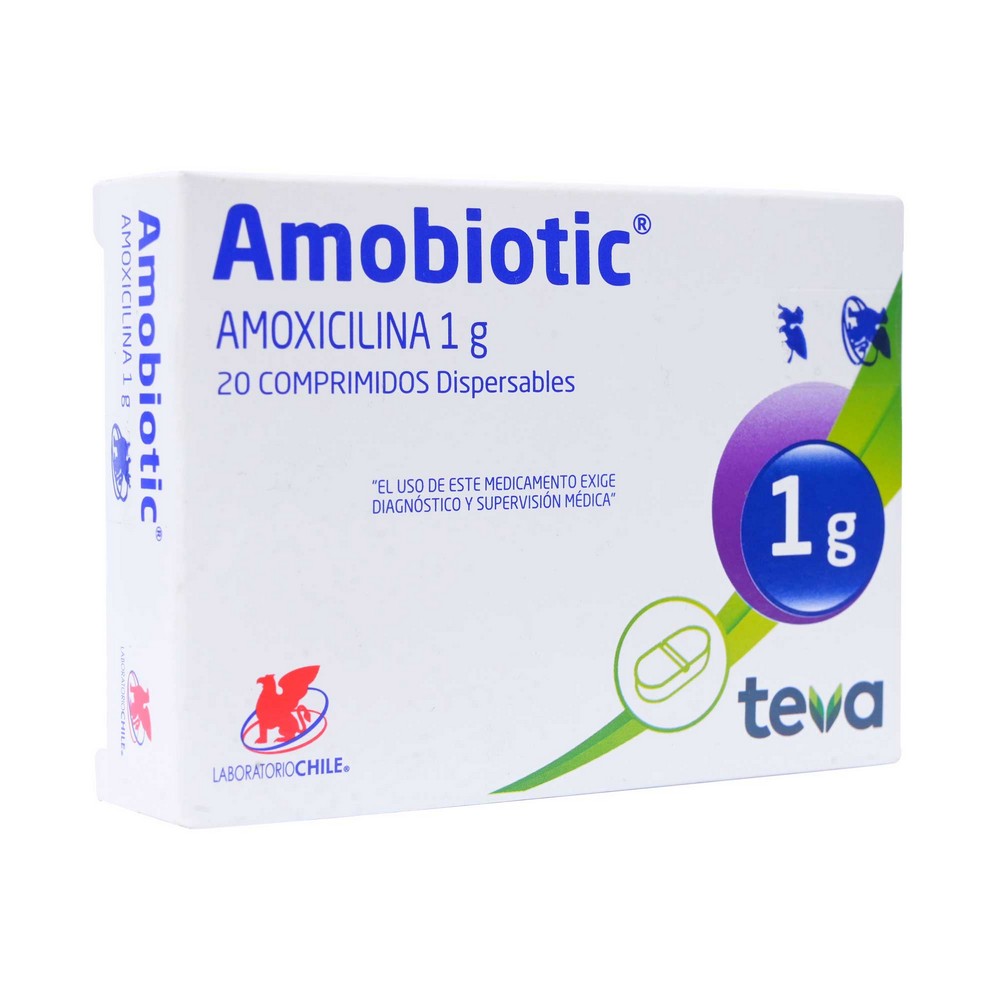 Amobiotic Amoxicilina 1000 mg 20 Comprimidos | Cruz Verde