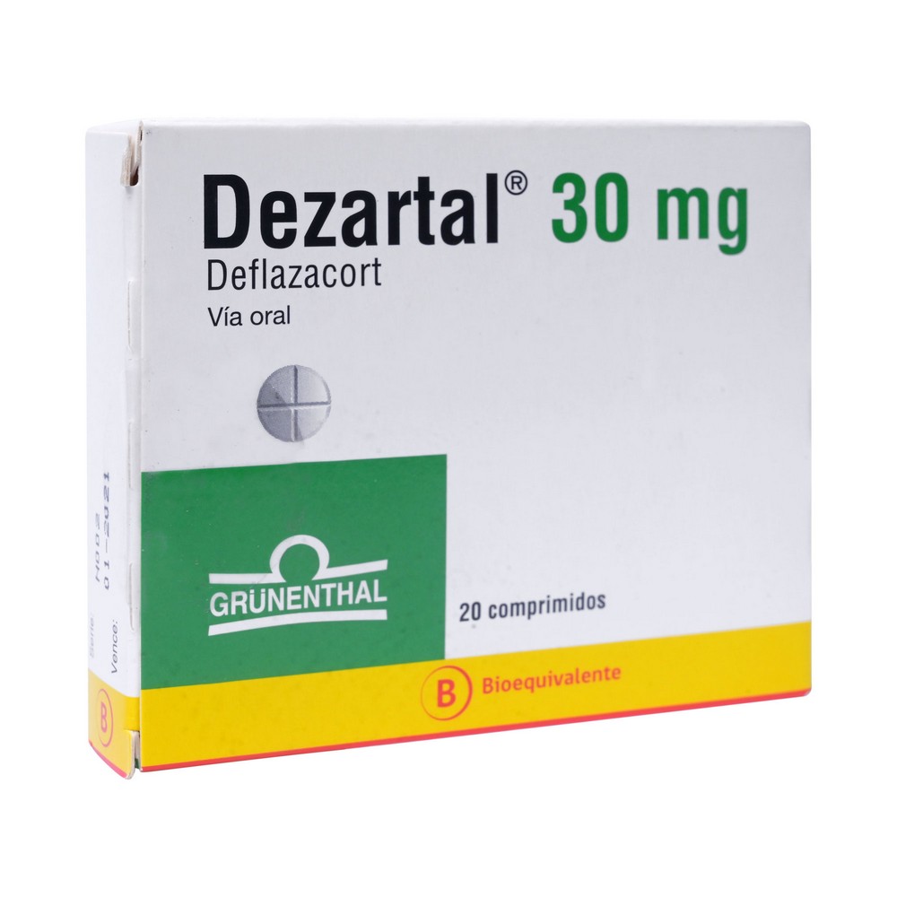 Dezartal Deflazacort 30 mg 20 Comprimidos | Cruz Verde