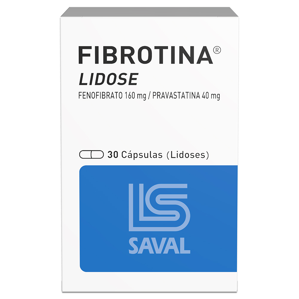 Fibrotina Fenofibrato 160 mg 30 Cápsulas | Cruz Verde