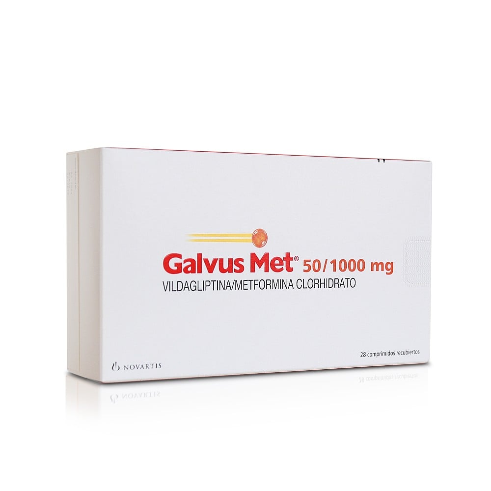 Galvus Met 50/1000 Metformina 1000 mg 28 Comprimidos