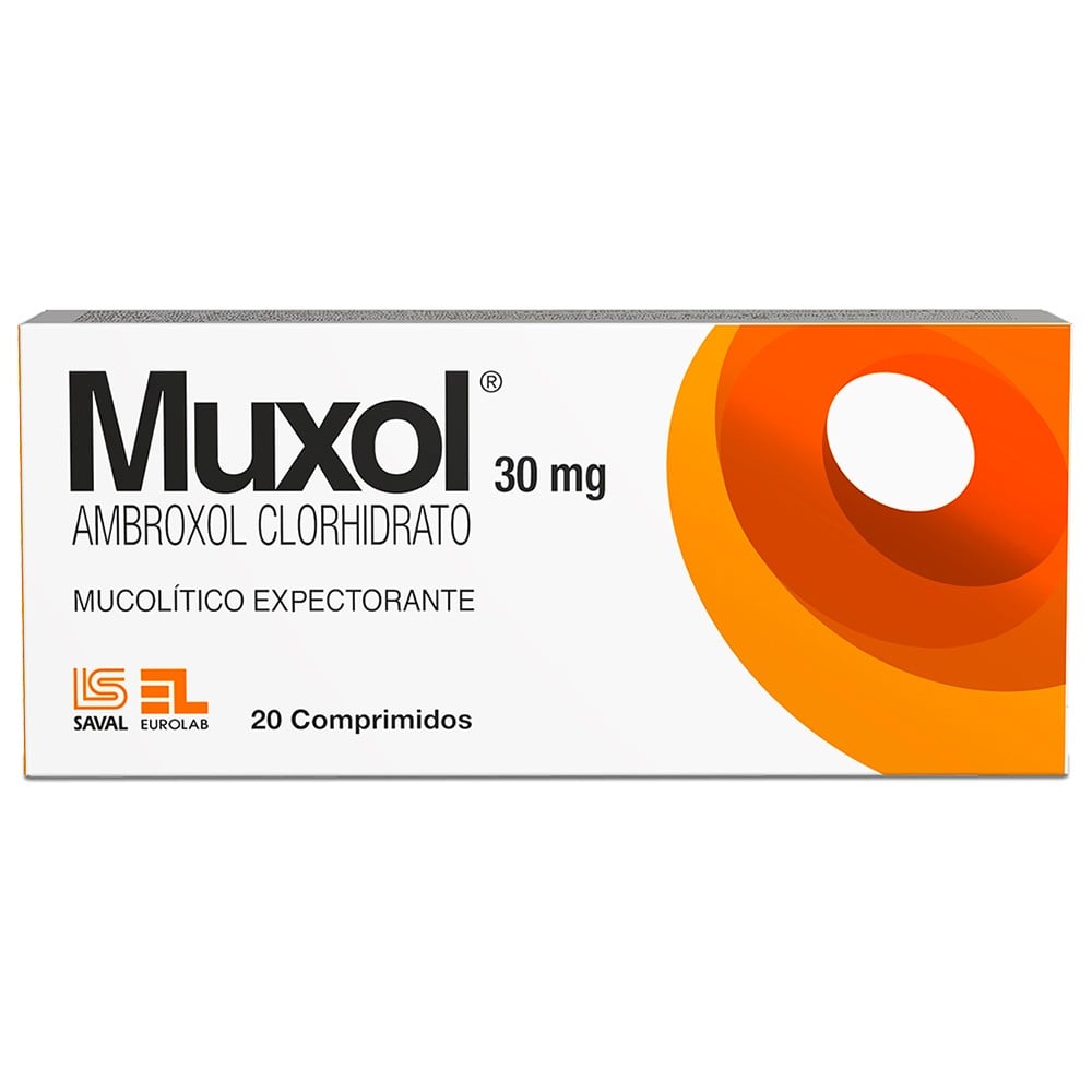 Muxol Ambroxol 30 mg 20 Comprimidos | Cruz Verde