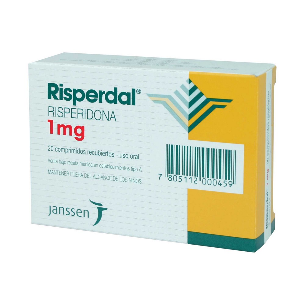 Risperdal Risperidona 1 mg 20 Comprimidos | Cruz Verde