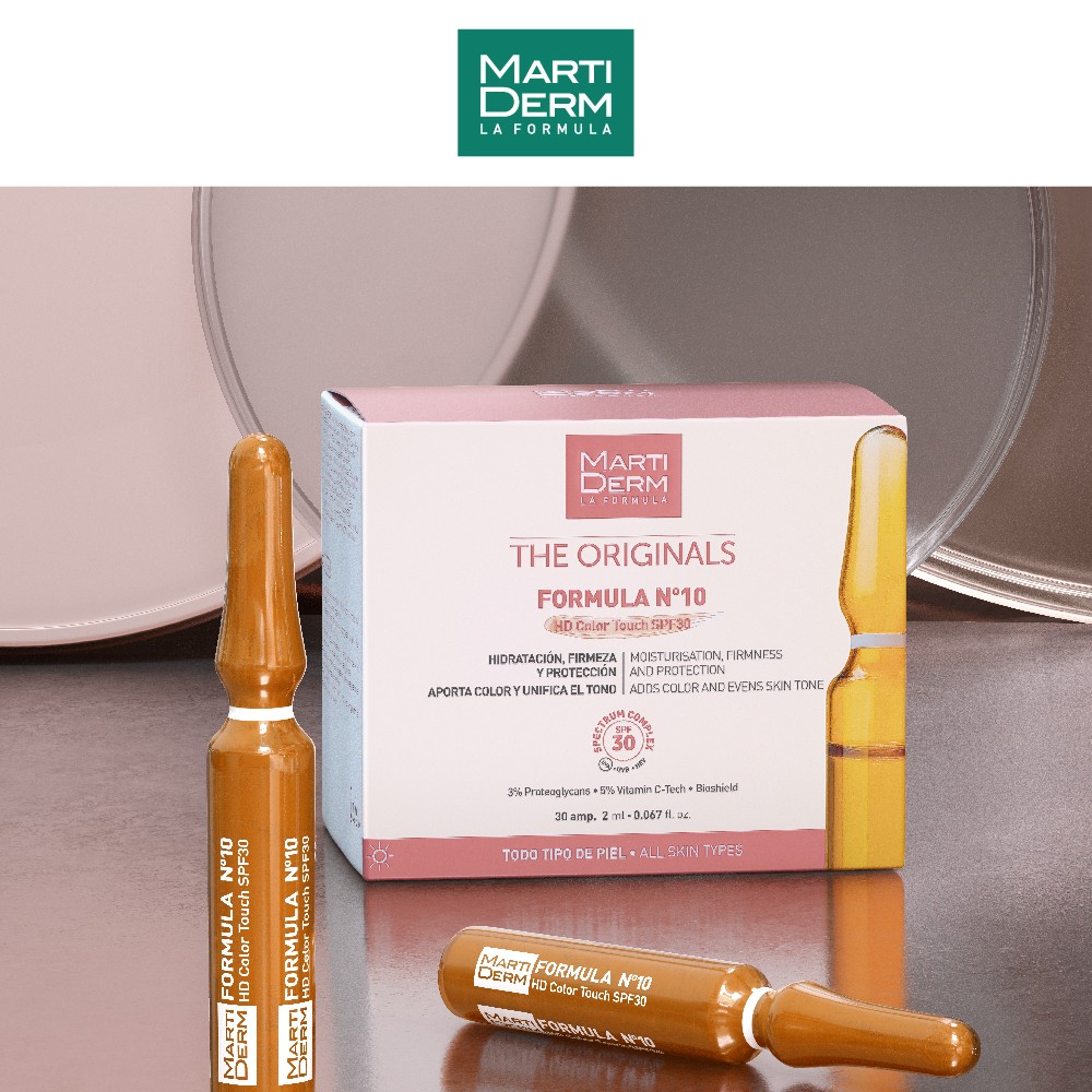 Formula Nº10 Hd Color Touch Spf 30 10 Ampollas | Cruz Verde