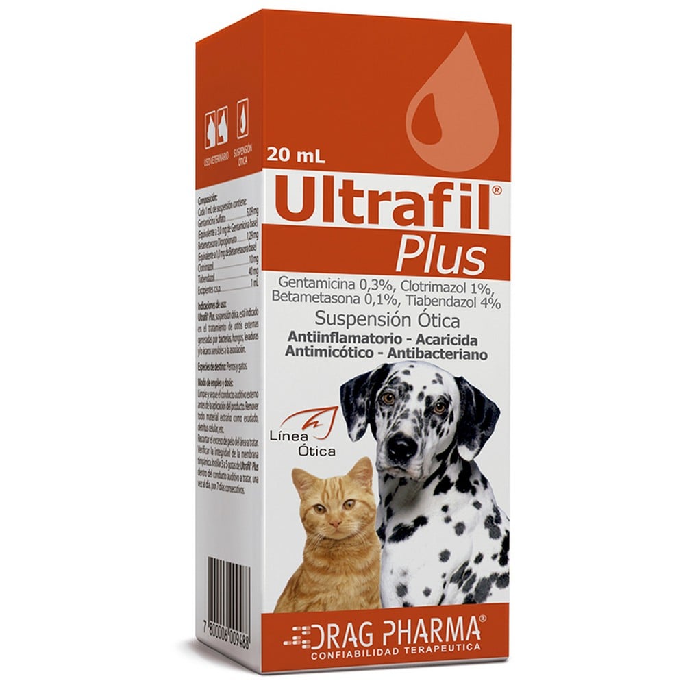 Ultrafil Plus Suspensión Otica · 20 ml | Cruz Verde