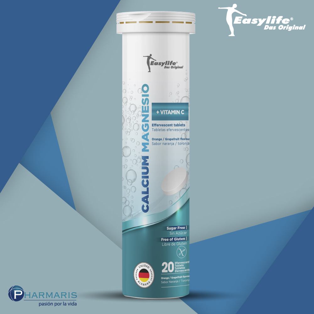 Calcium Magnesio+Vitamin C 20 Tabletas Efervescentes | Cruz Verde