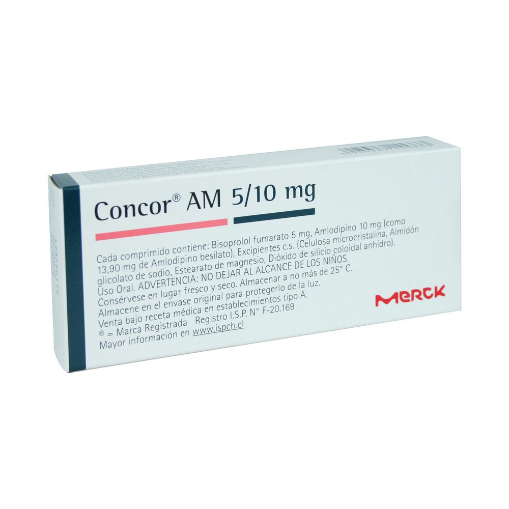 Concor AM Bisopropol Fumarato 5 mg 30 Comprimidos | Cruz Verde