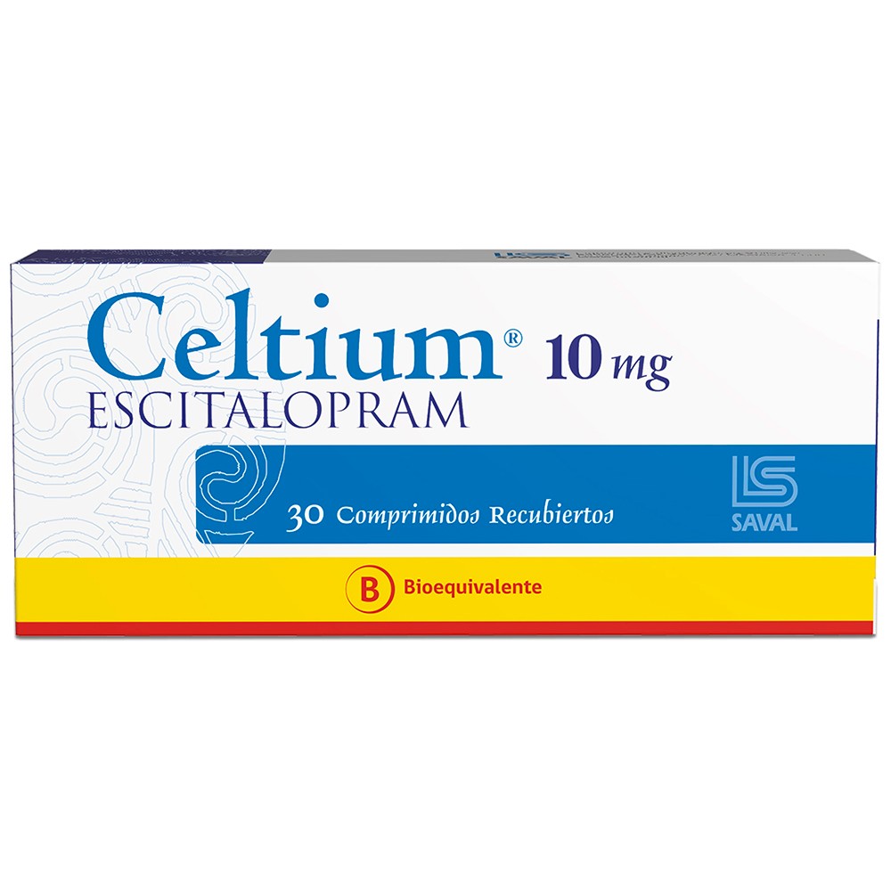 Celtium Escitalopram 10 mg 30 Comprimidos Recubiertos | Farmacias Cruz ...