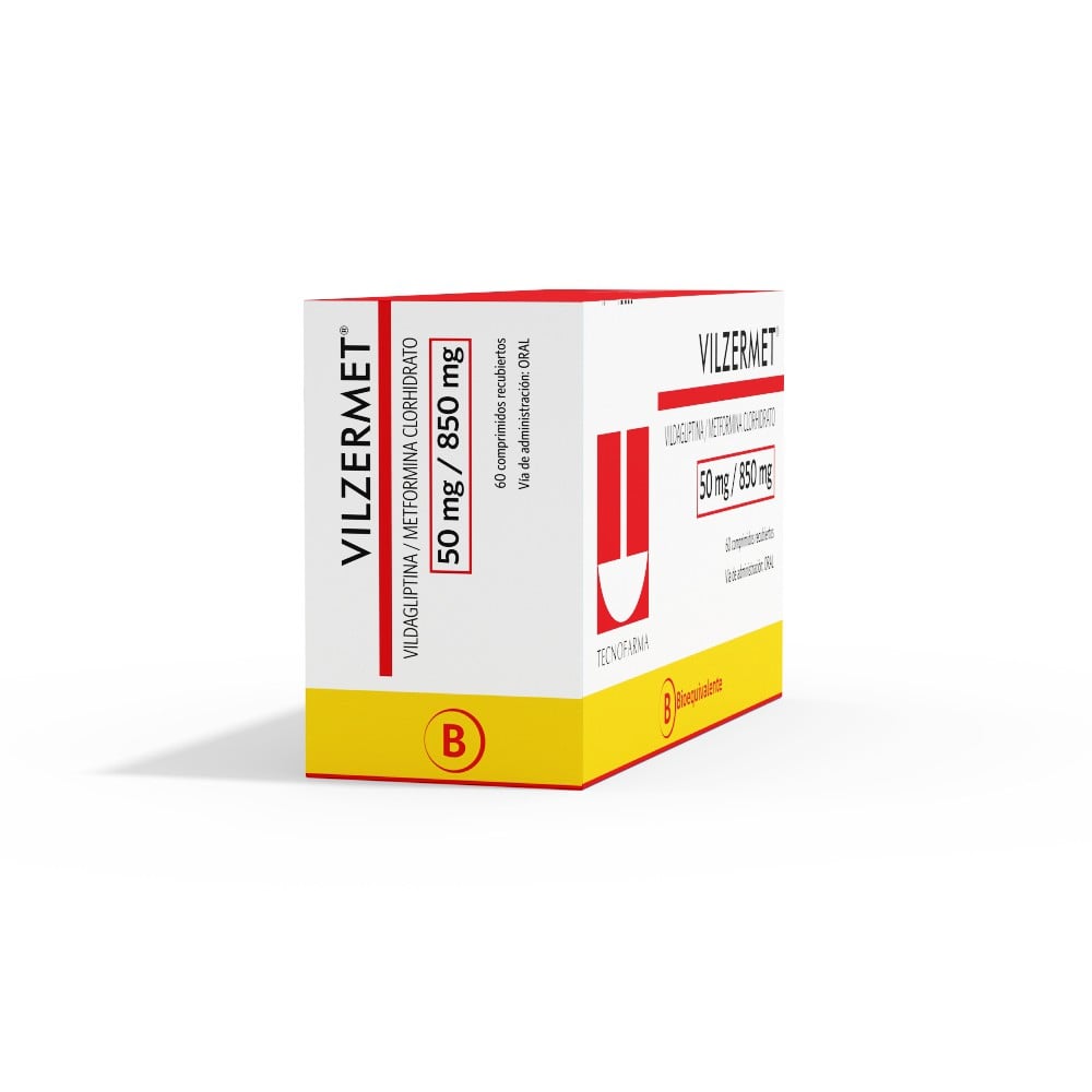 Vilzermet (50 / 850 mg) 60 Comprimidos Recubiertos | Cruz Verde