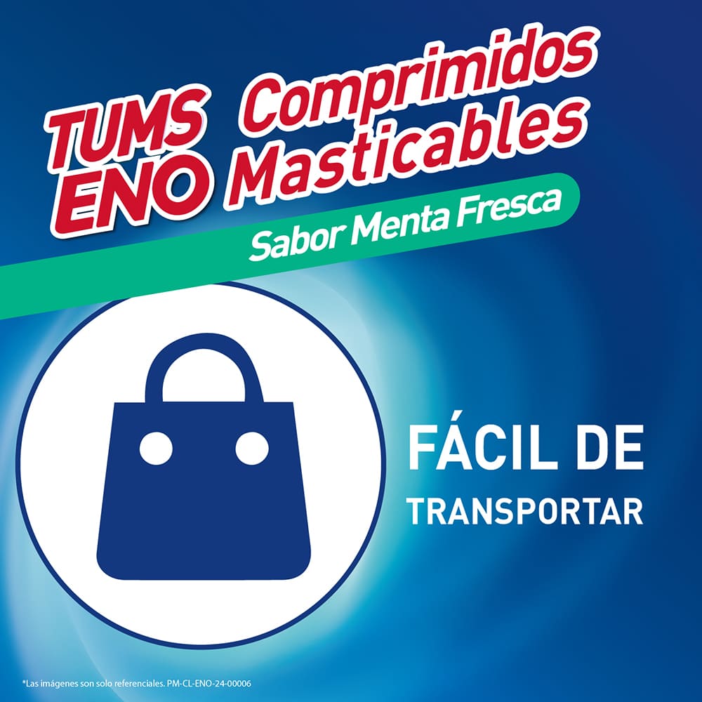 Tums Eno Antiácido 500 mg, 4 Comprimidos Masticables | Cruz Verde