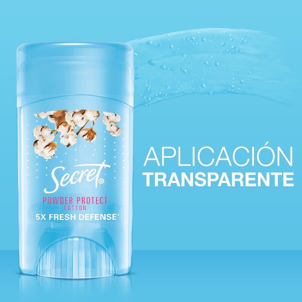 Desodorante Antitranspirante en Gel Powder Protect Cotton 45 g | Cruz Verde