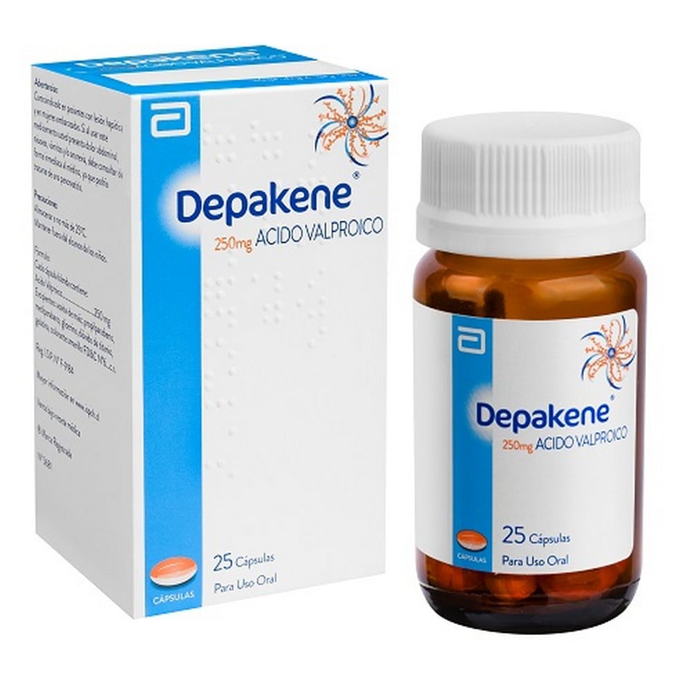 Depakene Acido Valproico 250 mg 25 Cápsulas | Cruz Verde