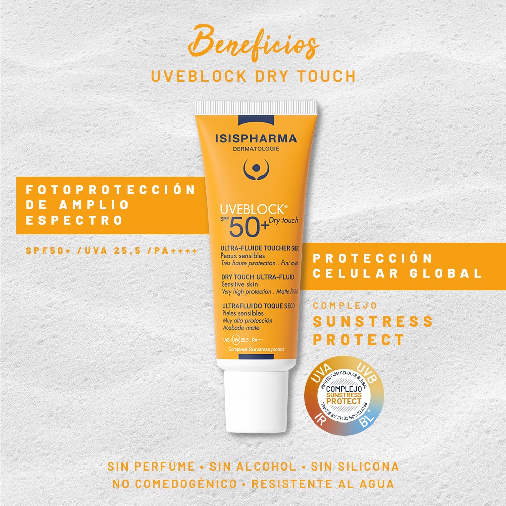 Uveblock Spf50+ Dry Touch Invisible 40ml | Cruz Verde