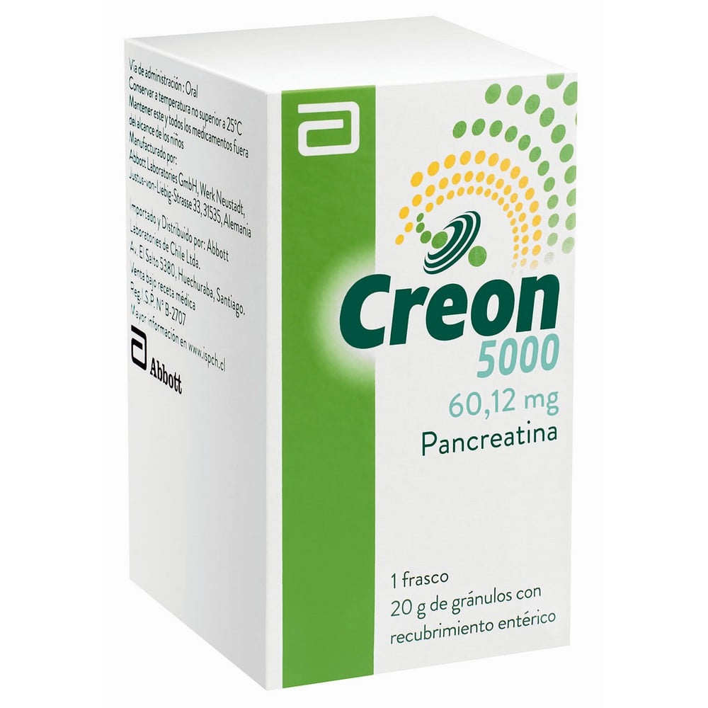 Creon 5000 Pancreatina 60,12 mg 1 frasco | Cruz Verde