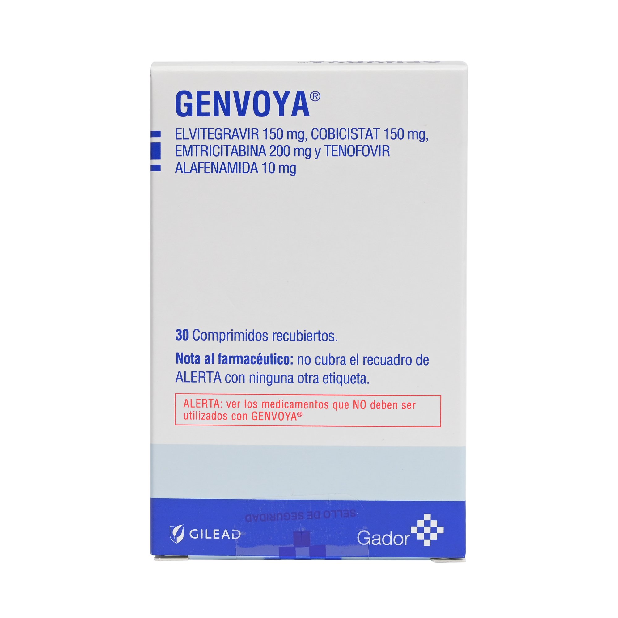 Genvoya Emtricitabina 200 mg Elvitegravir 150 mg Cobicistat 150 mg ...