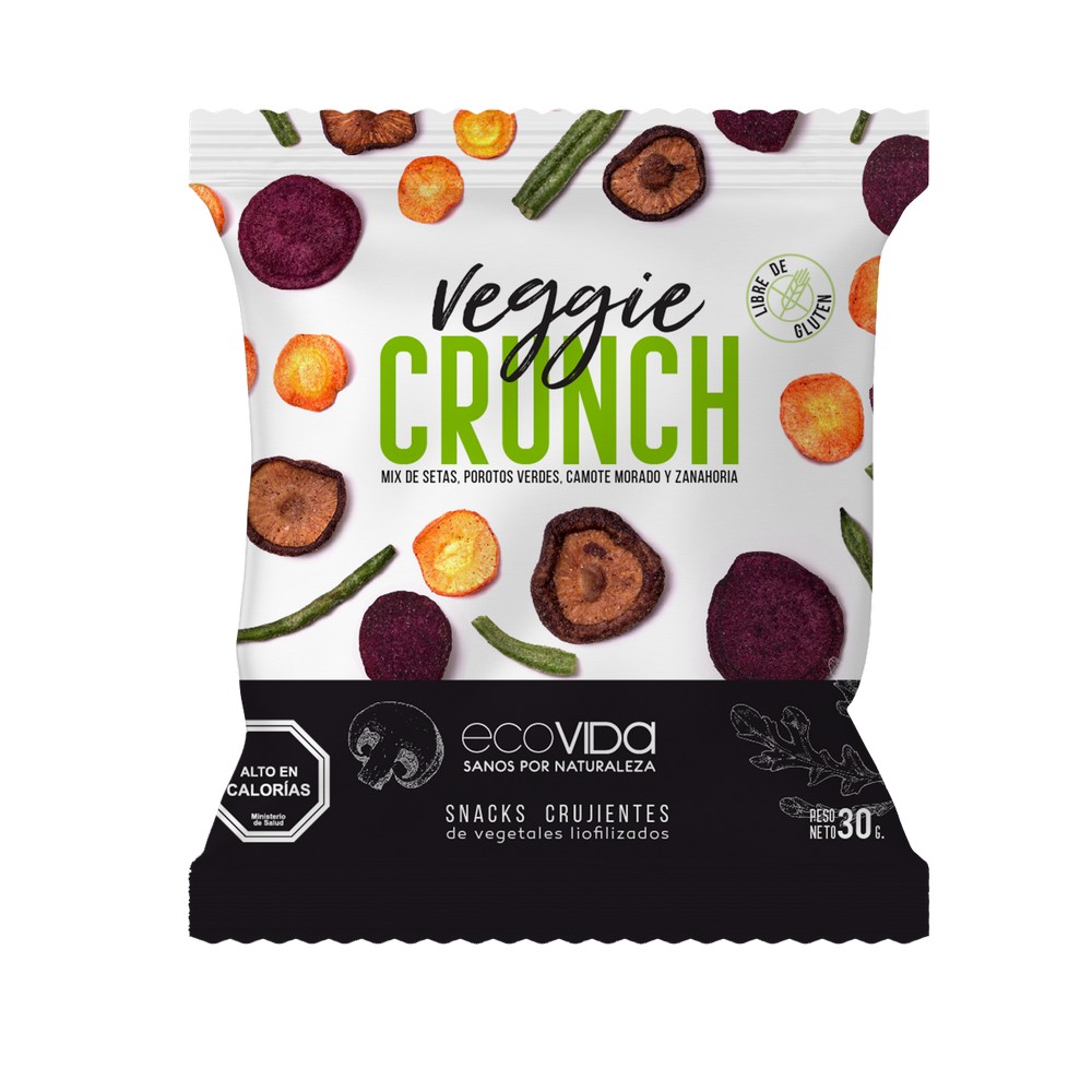 Veggie Crunch Snacks Crujientes de Vegetales 30 grs | Cruz Verde