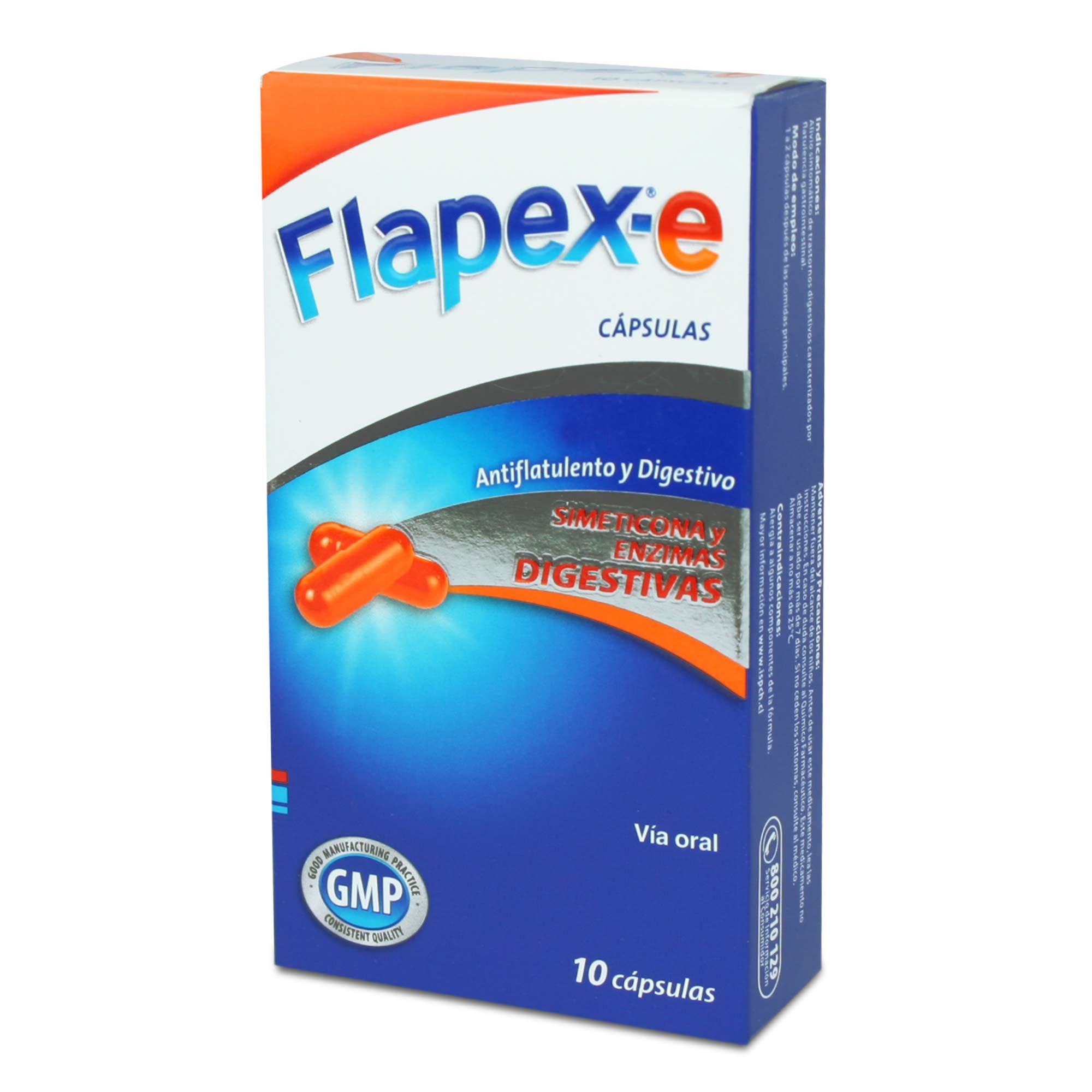 Flapex-E Pancreatina 100 mg 10 Cápsulas - FarmaCompara