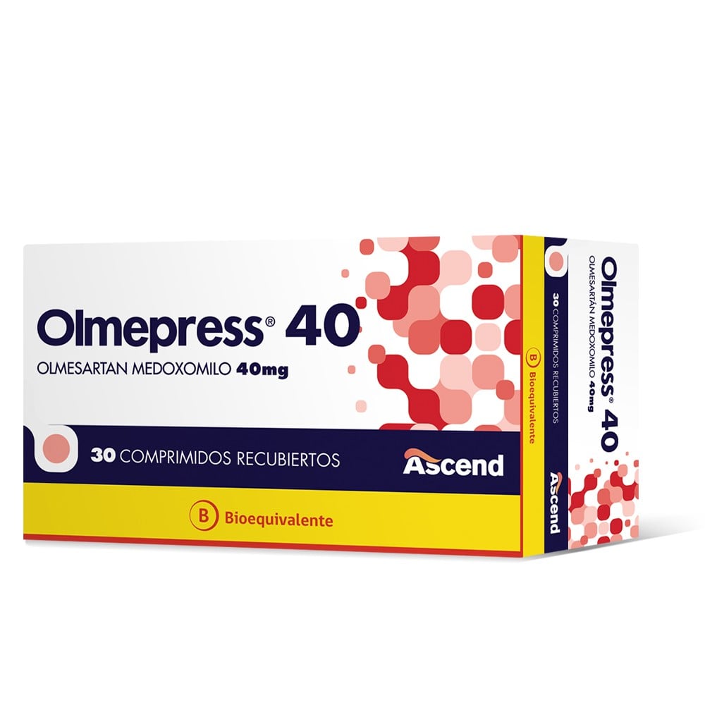 Olmepress Olmesartán 40 mg 30 Comprimidos Recubiertos | Cruz Verde