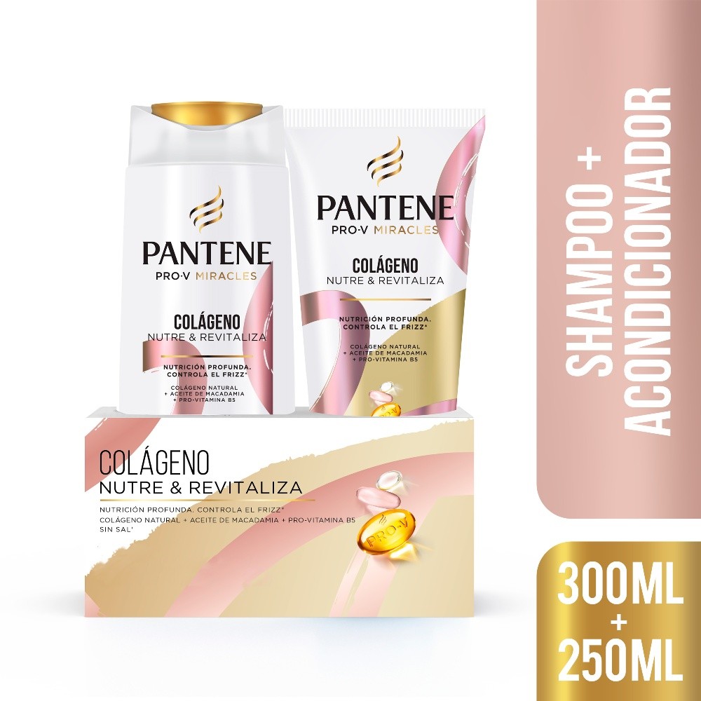 Pack Shampoo y Acondicionador Pro-V Miracles 300 ml + 250 ml - FarmaCompara