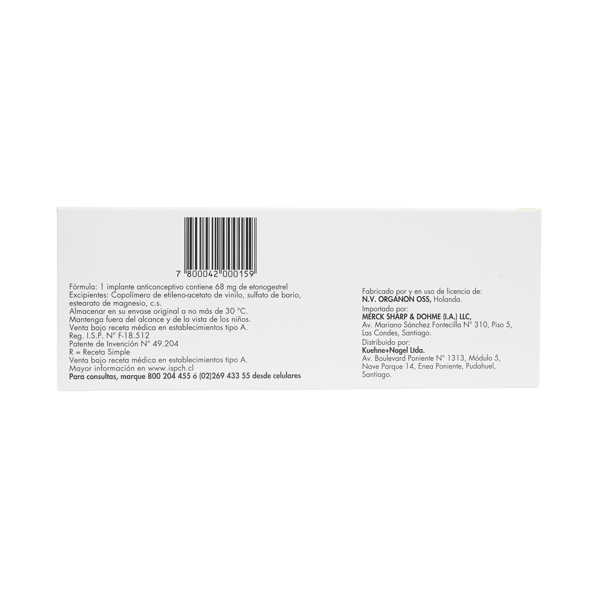 Implanon Nxt Etonogestrel 68 mg 1 Implante Transdermico | Cruz Verde