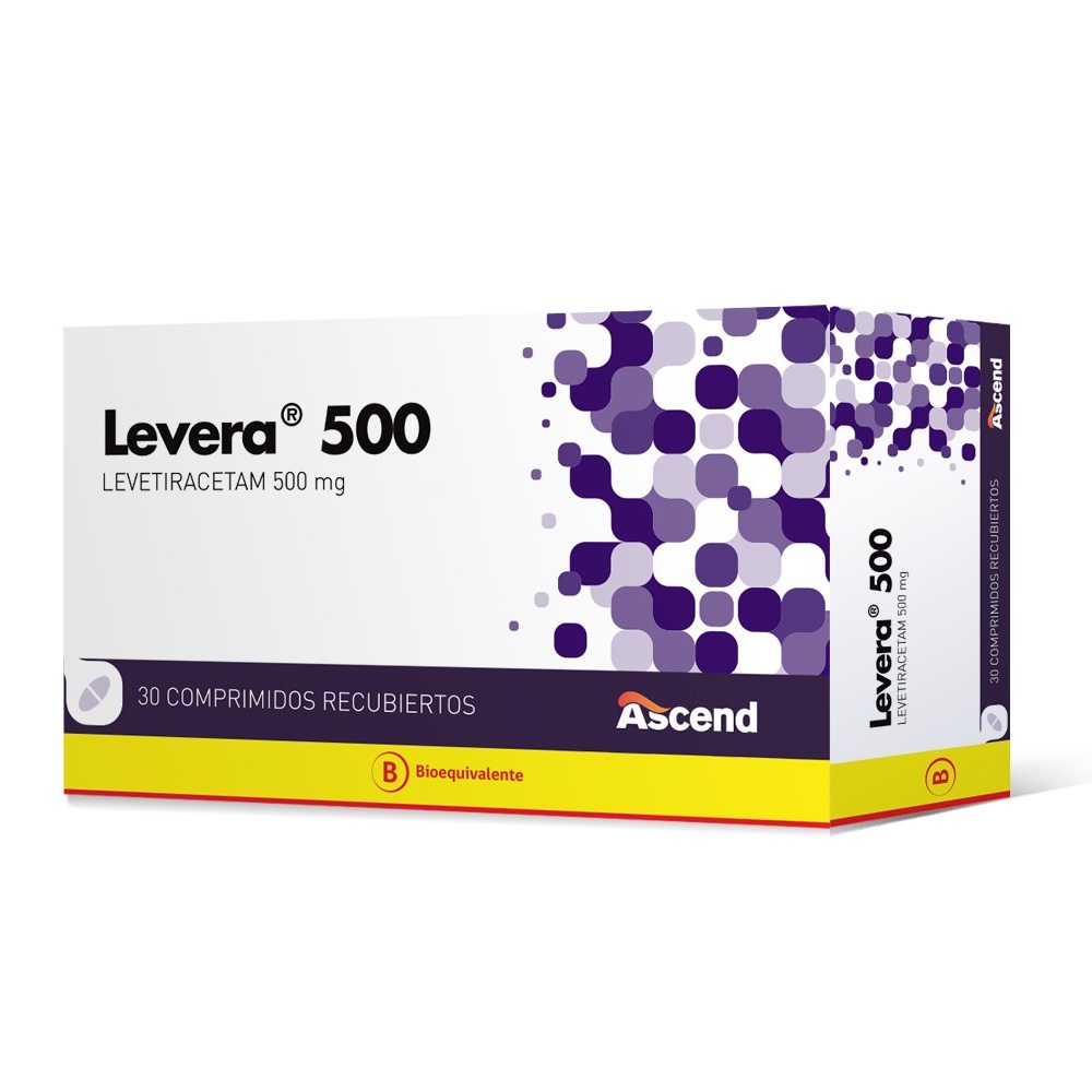 Levera 500 Levetiracetam 500 mg 30 Comprimidos Recubiertos | Cruz Verde
