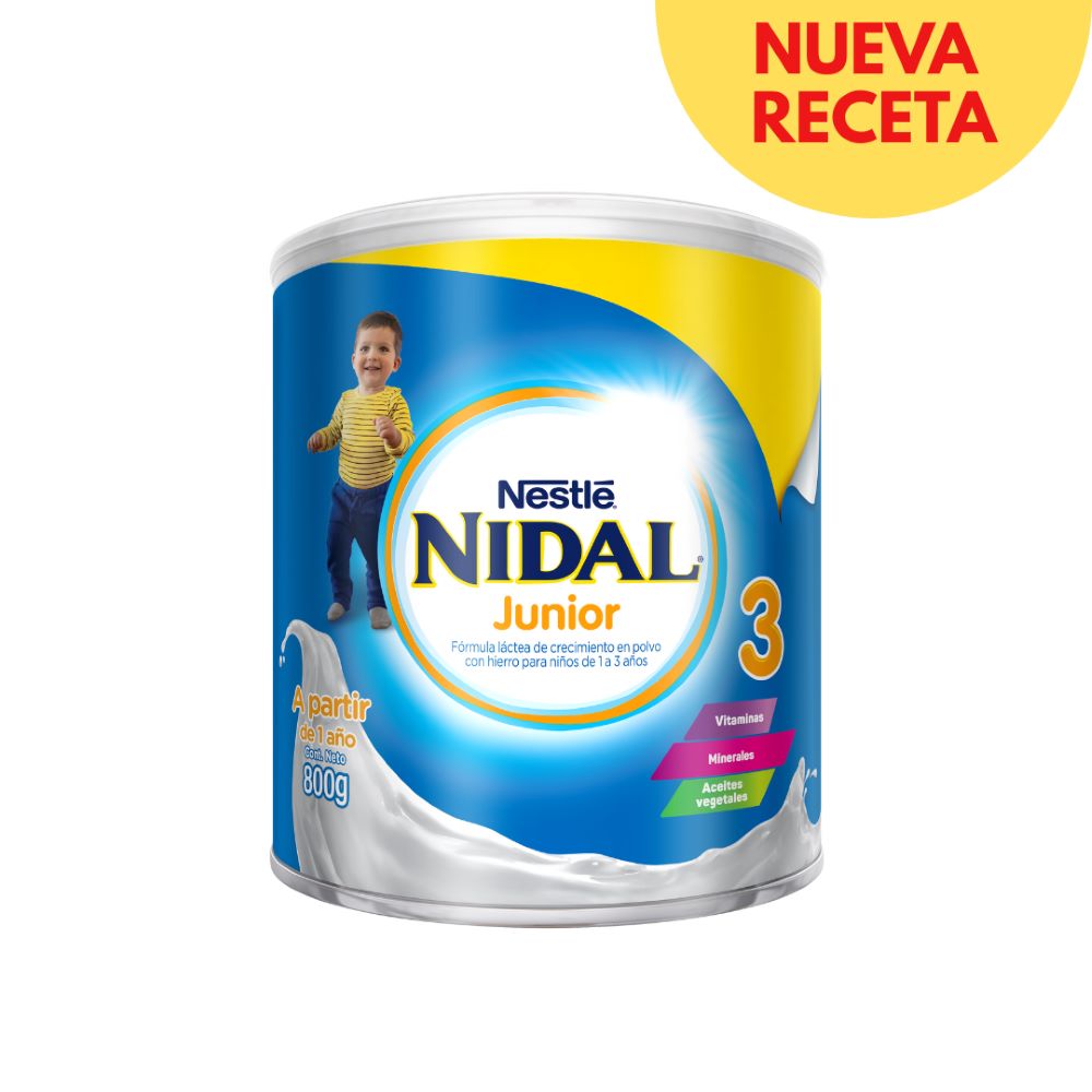 Nidal Fórmula Láctea Etapa 3 Junior 800 grs | Cruz Verde