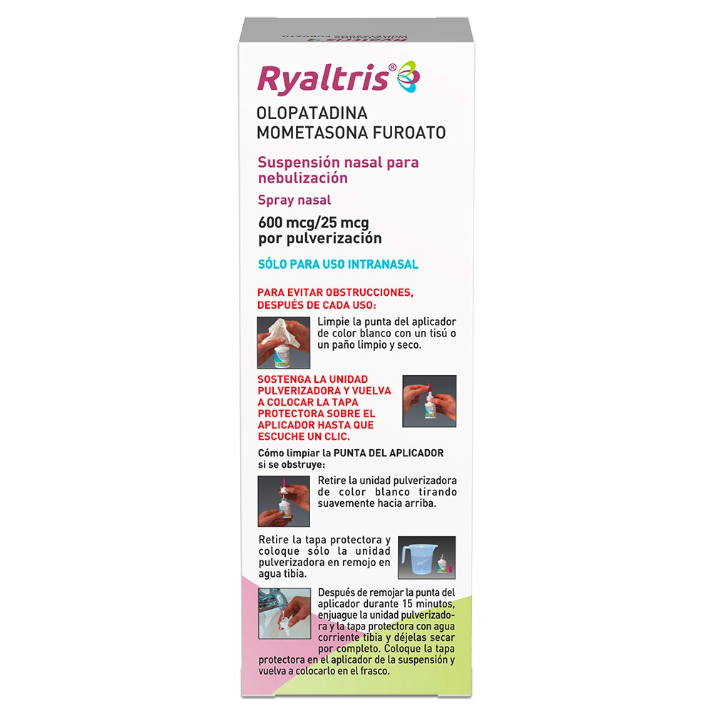 Ryaltris Spray Nasal 240 Dosis 600/25 mcg | Cruz Verde
