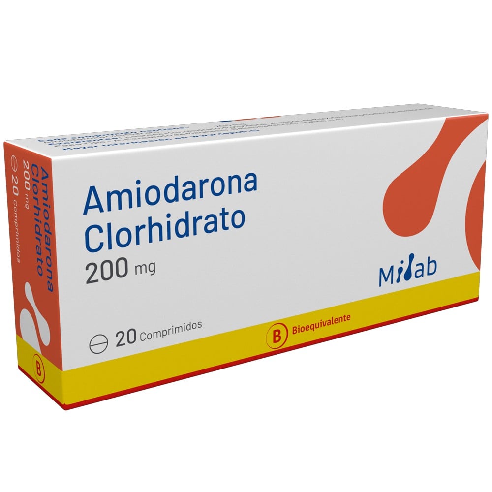 Amiodarona 200 mg Caja 20 Comp. MINTLAB CO SA - FarmaCompara