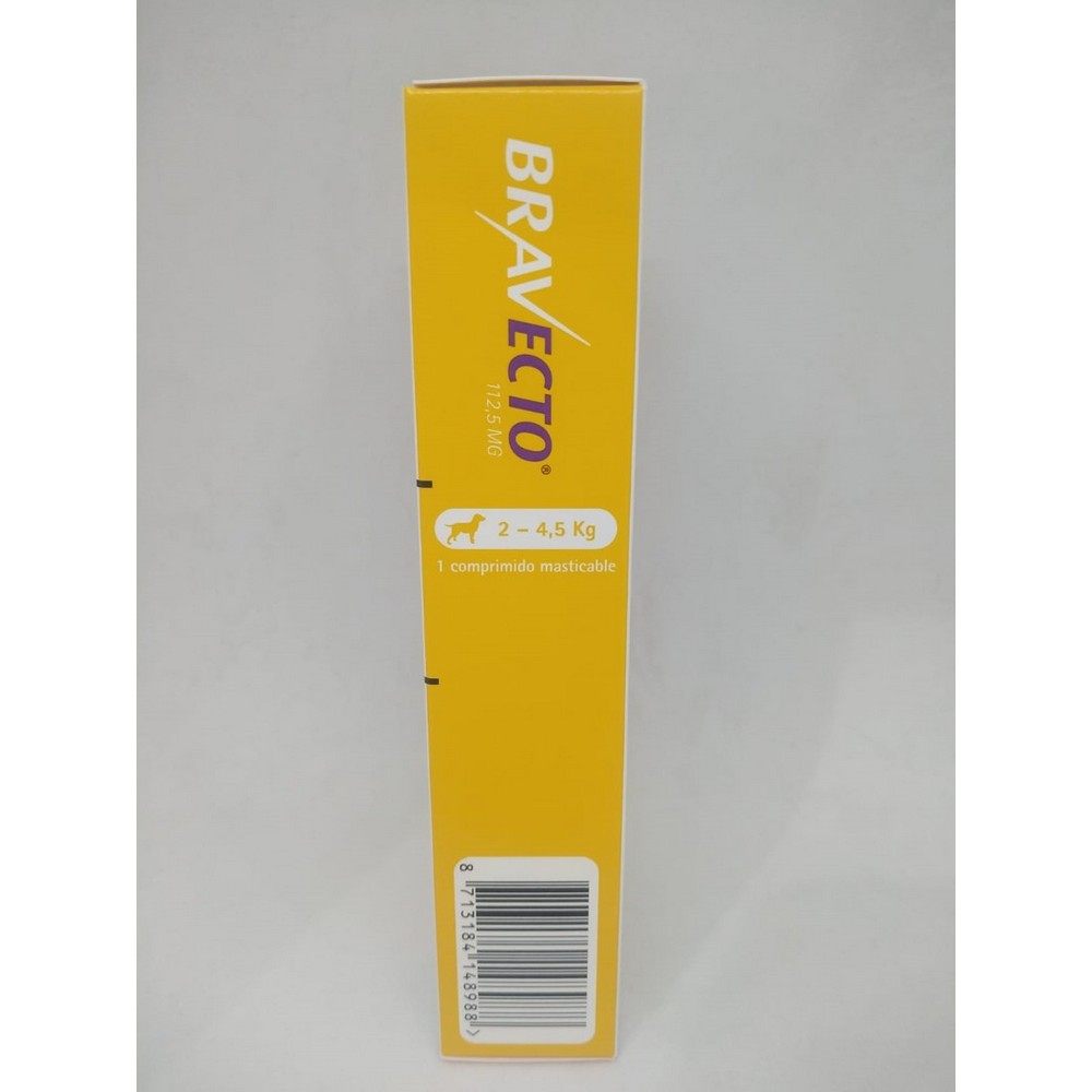 Bravecto Fluralaner 112,5 mg 1 Comprimido Masticable Para Perros | Cruz ...