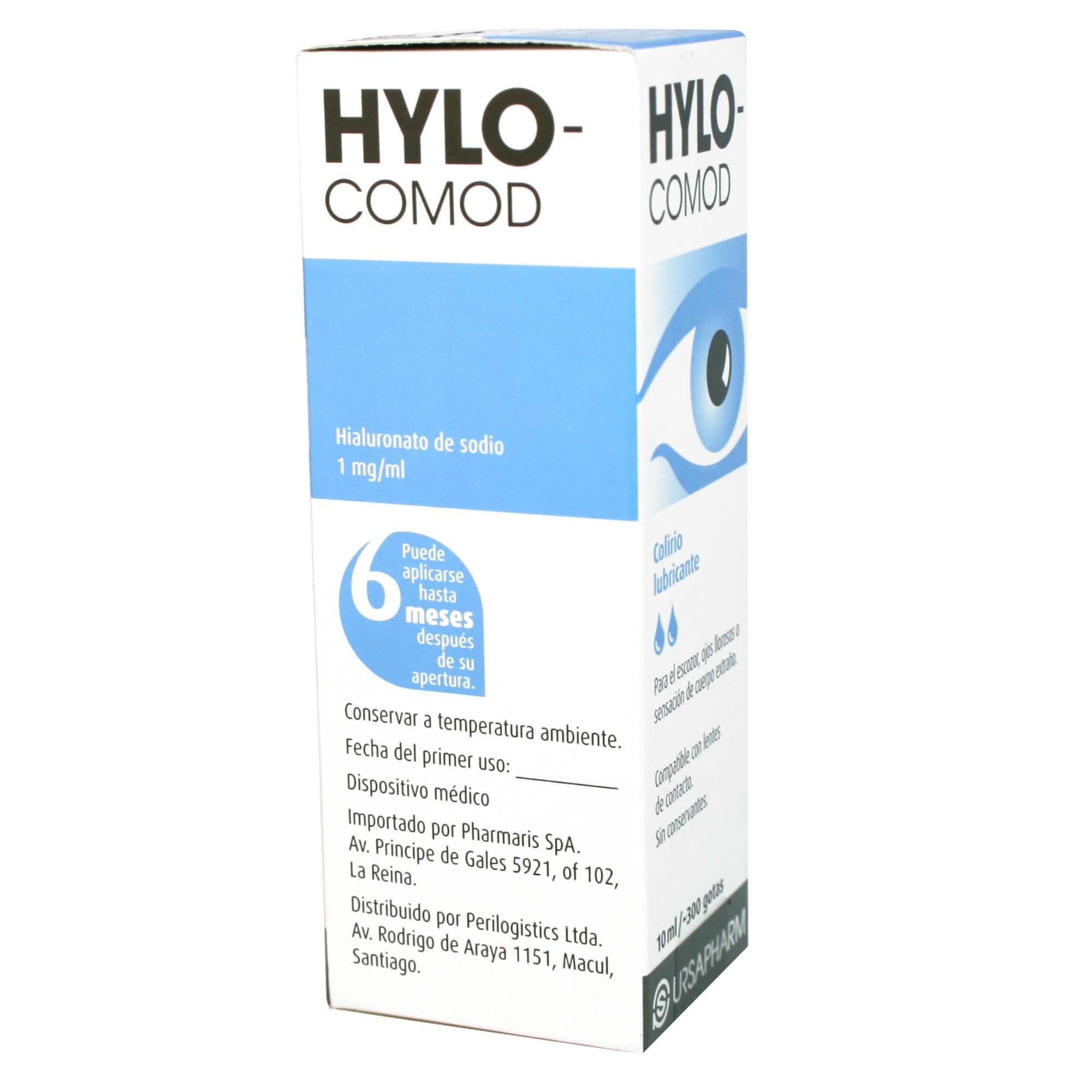 Hylo-Comod Hialuronato De Sodio 1 mg/ml Solución Oftalmica 10 mL | Cruz ...