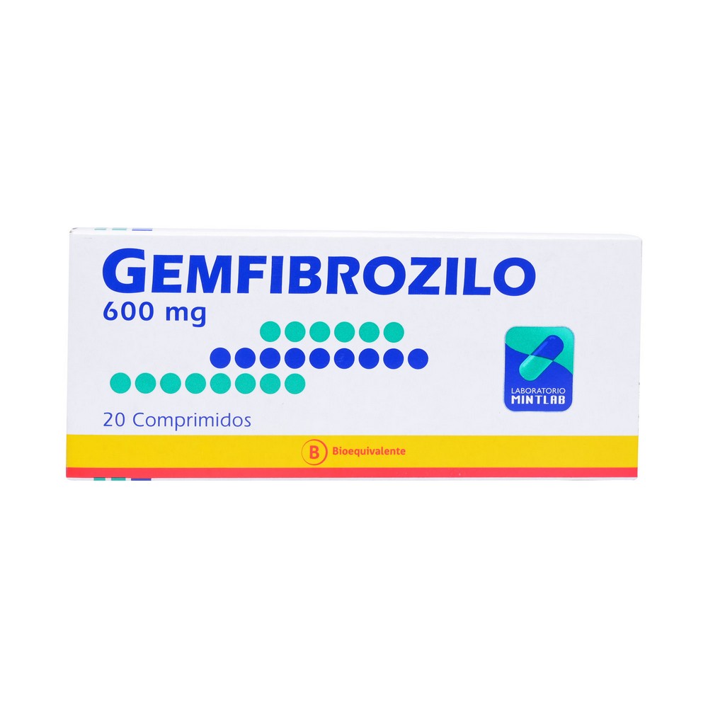 Gemfibrozilo 600 mg 20 Comprimidos | Cruz Verde