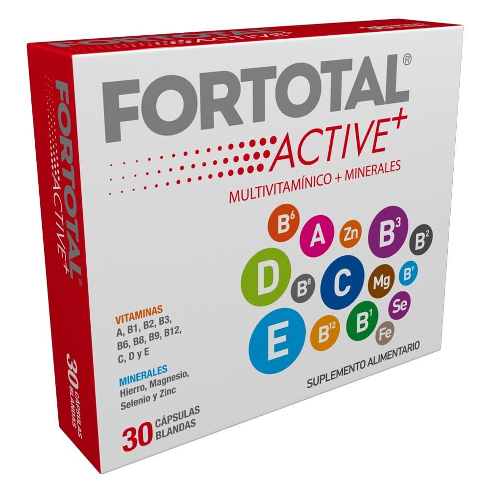 Fortotal Active Multivitamí­nico + Minerales 30 Cápsulas Blandas ...