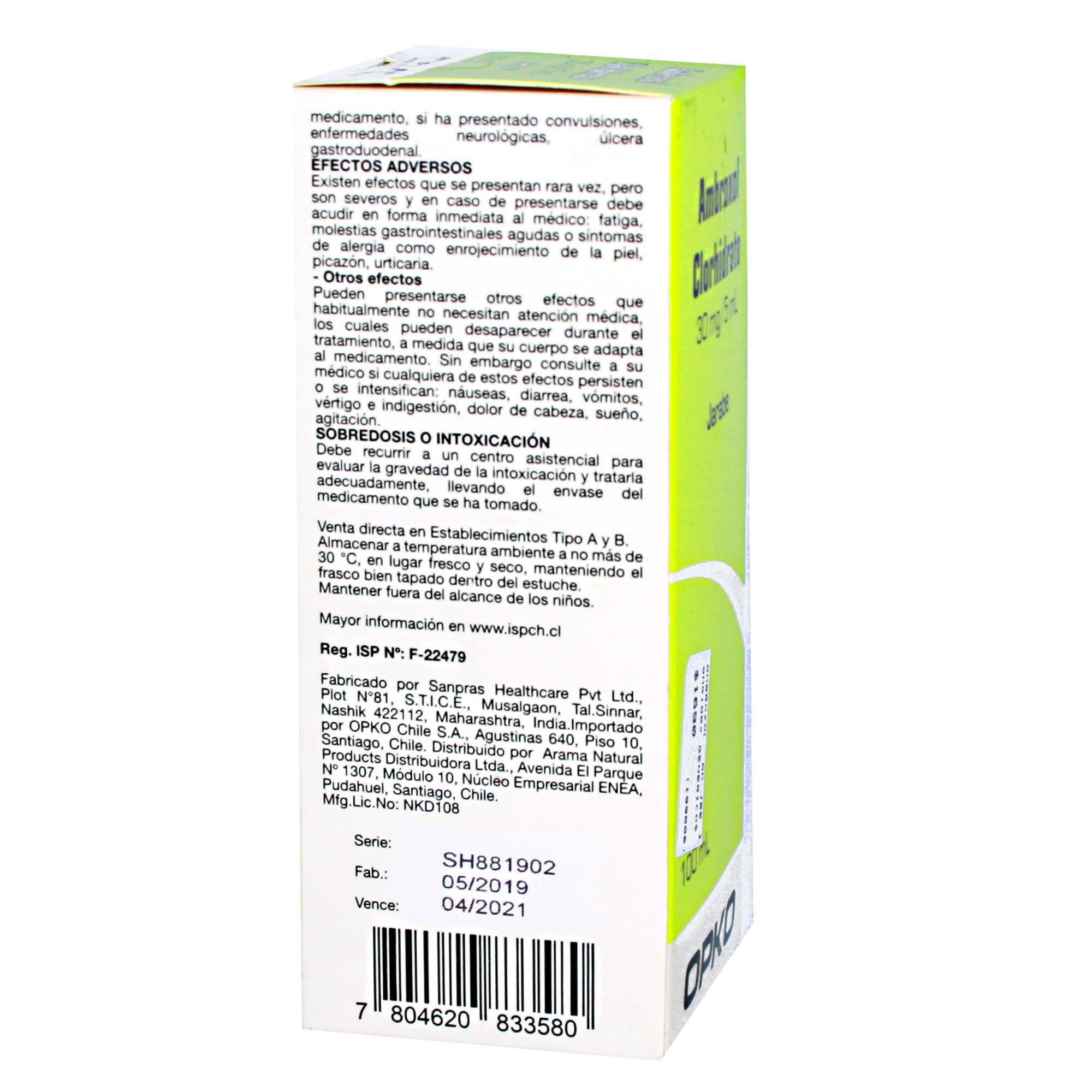 Ambroxol 30 mg/5mL Jarabe 100 mL | Cruz Verde