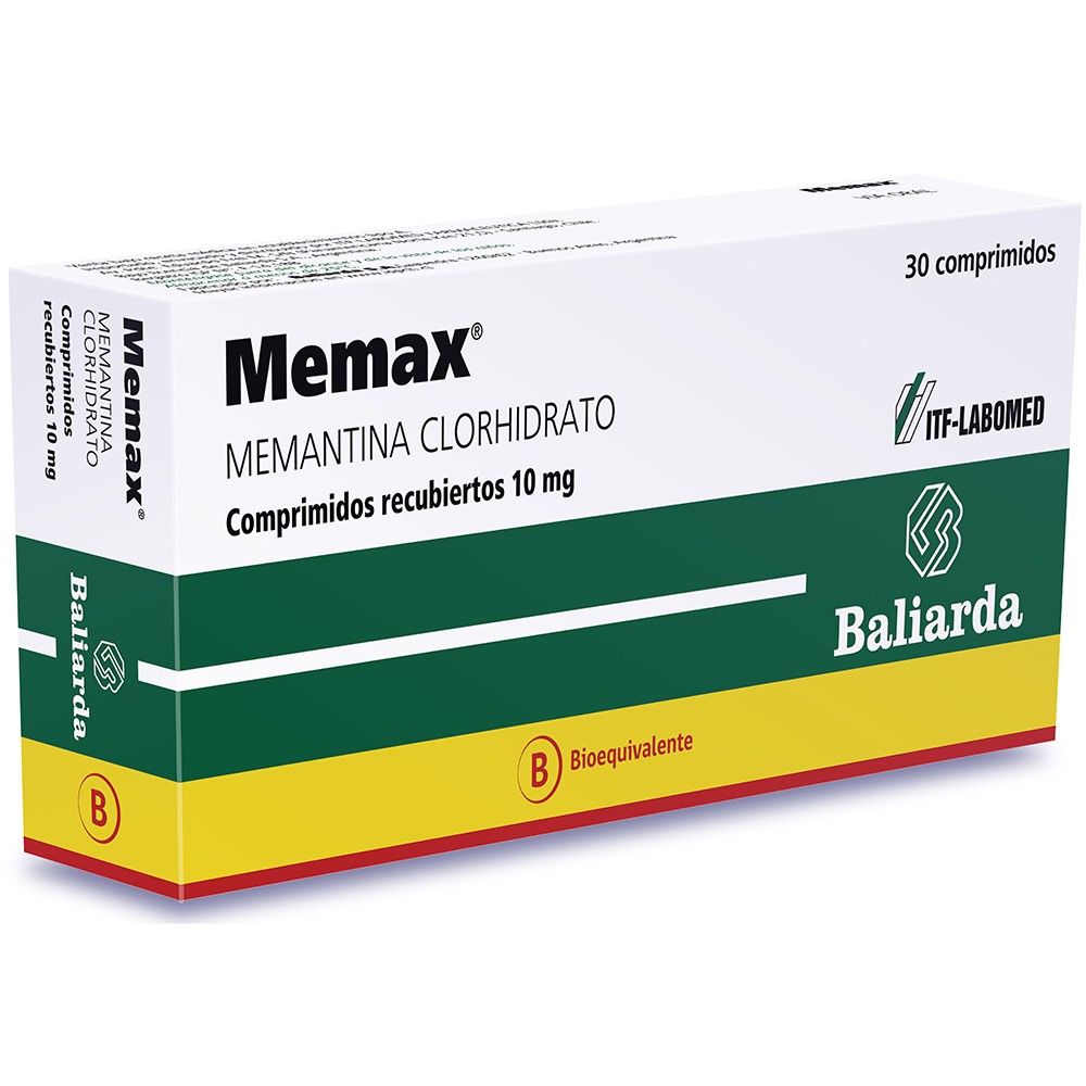 Memax Memantina 10 mg 30 Comprimidos | Cruz Verde