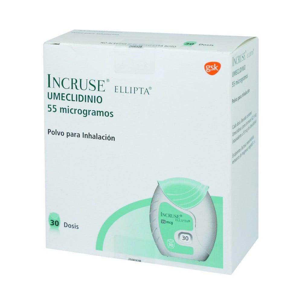 Incruse Umeclidinio 55 mcg Polvo 30 Dosis | Cruz Verde
