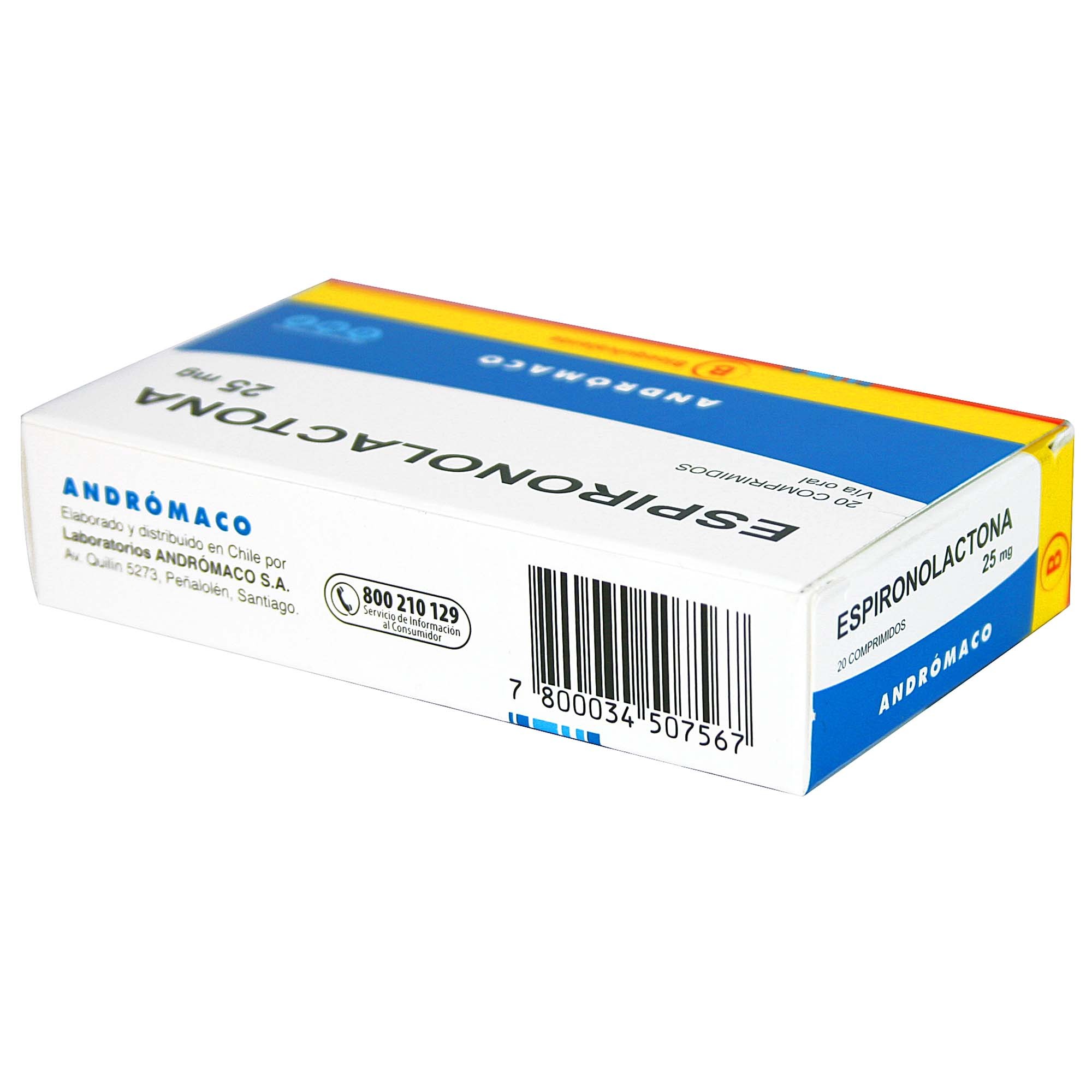 Espironolactona 25 mg 20 Comprimidos | Cruz Verde