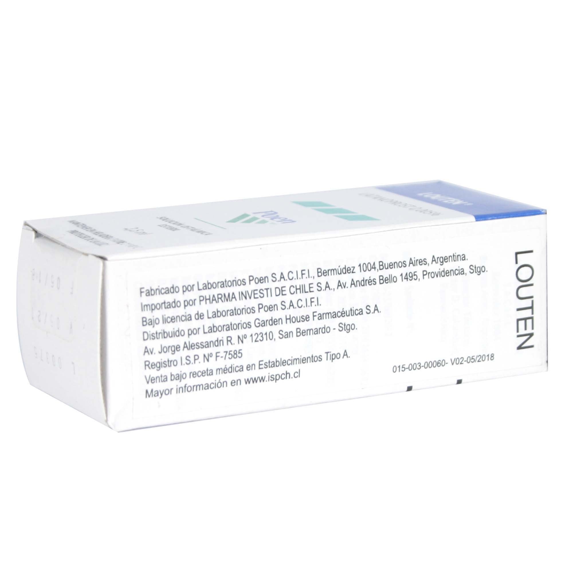 Louten Latanoprost 0,005% Solución Oftalmica 2,5 mL | Cruz Verde