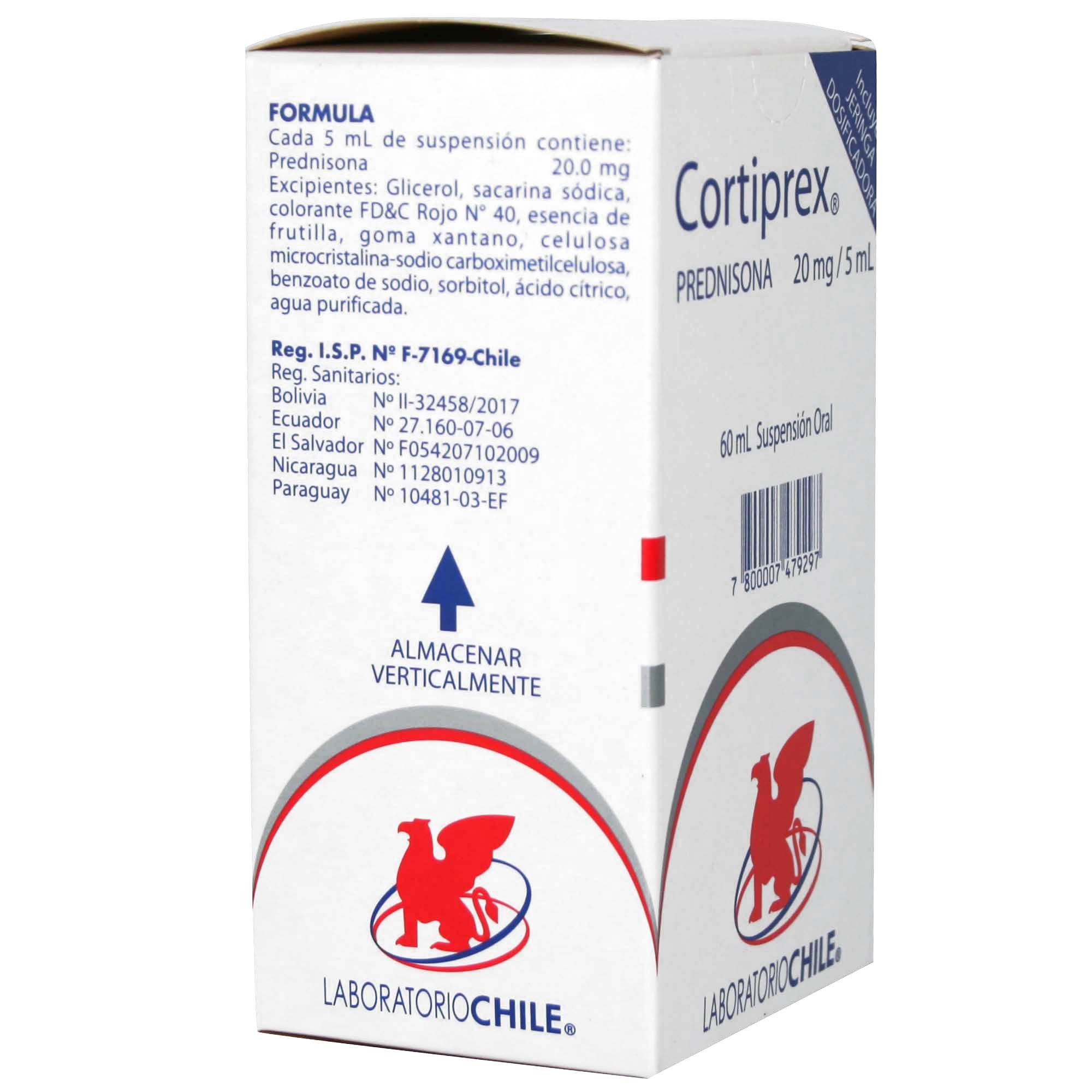 Cortiprex Prednisona 20 mg/5ml Suspensión 60 mL | Cruz Verde